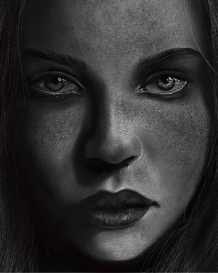 Portrait of a girl, Me, digital, 2016 | Scrolller