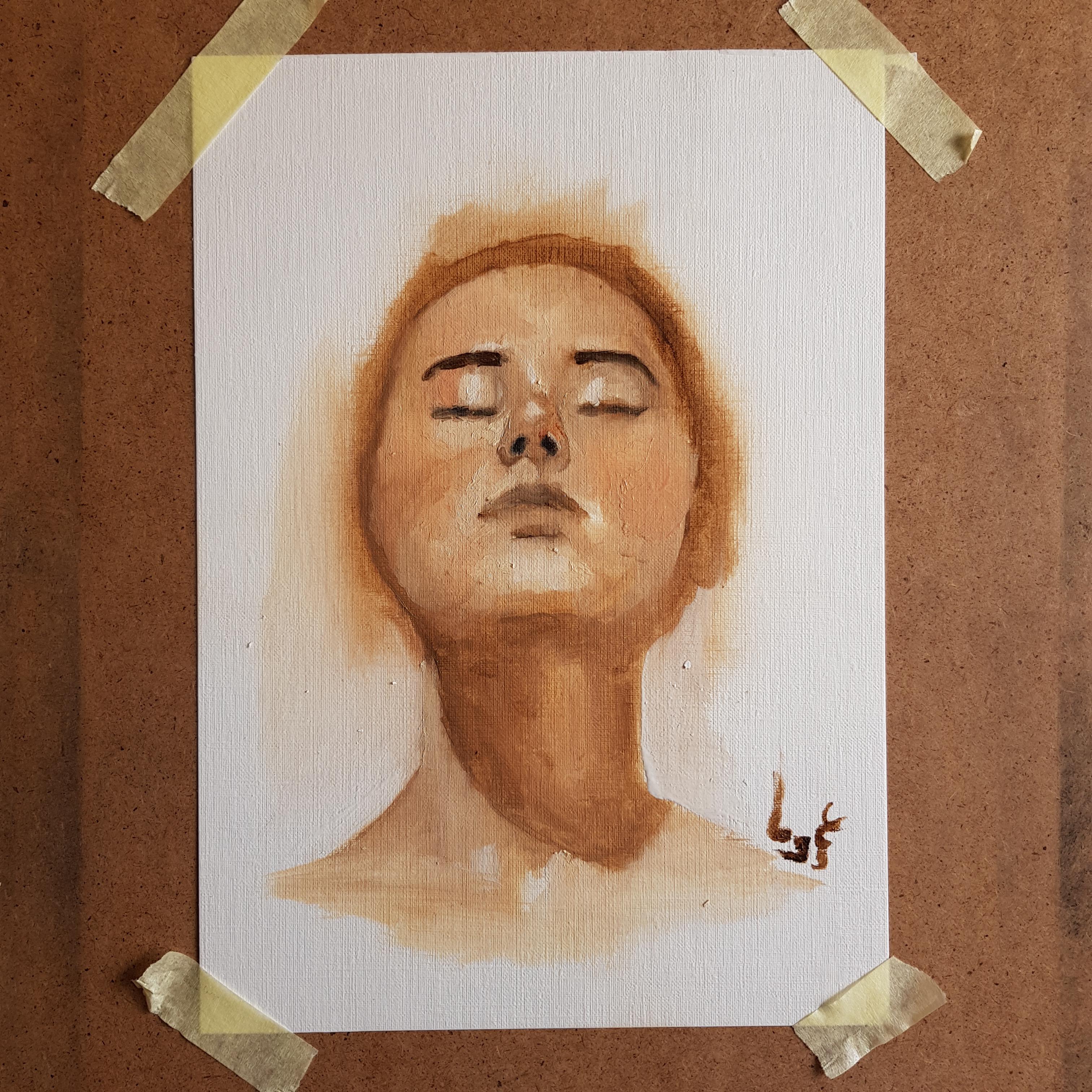 portrait study ,by me(Roma), oil on canvas, in progress | Scrolller