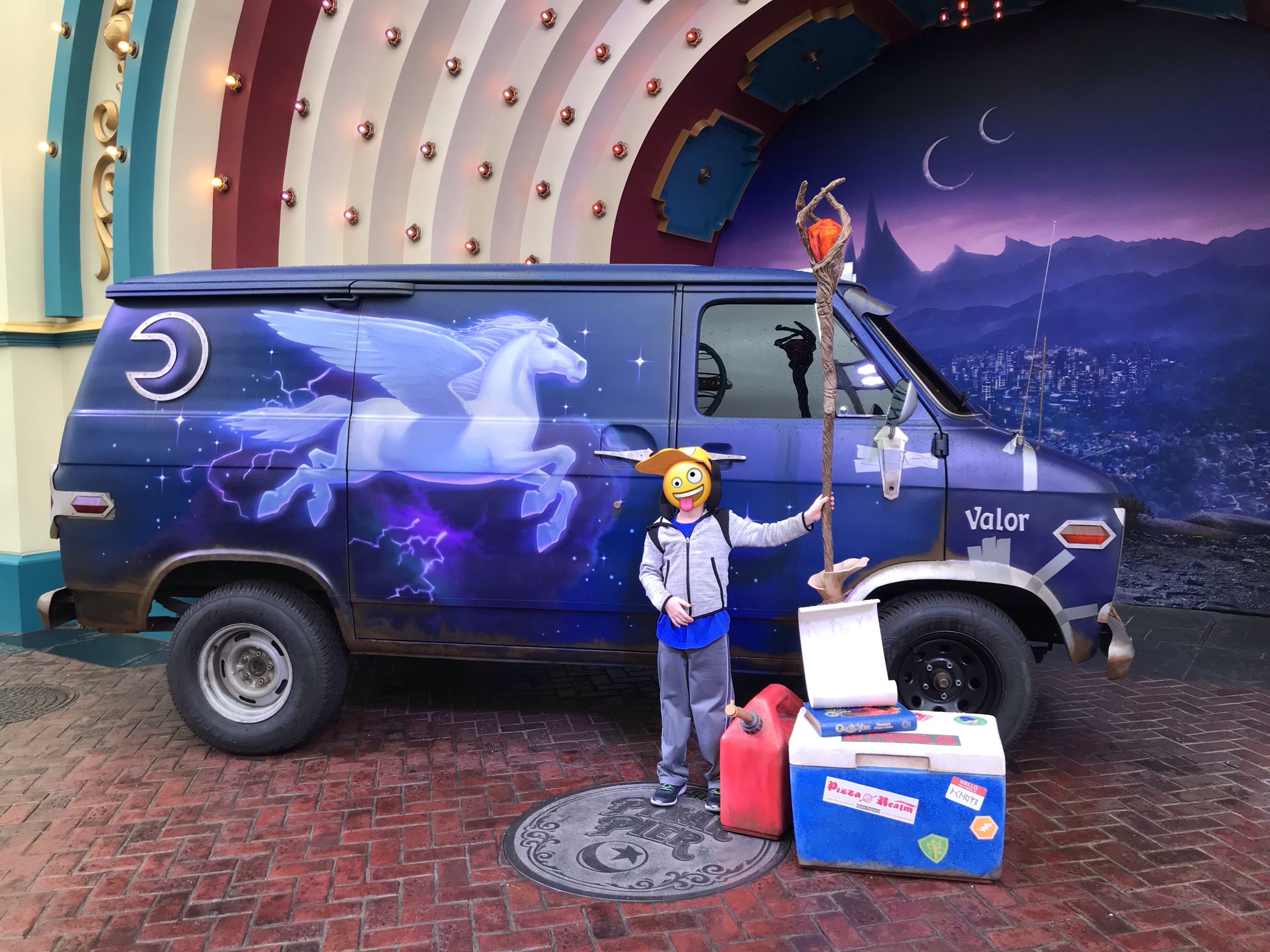 Posing with Gwniver from Onward before Disneyland closed | Scrolller