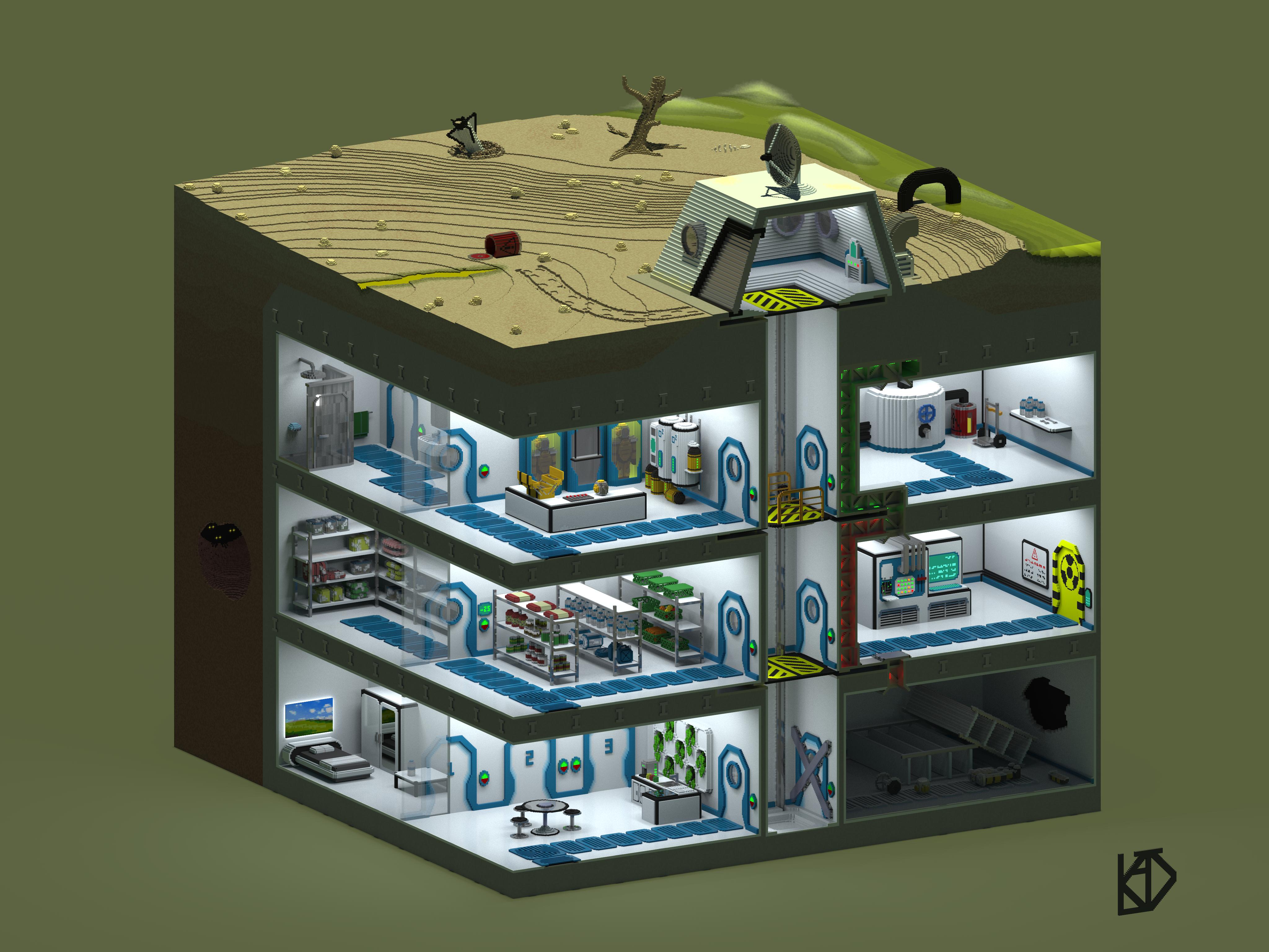 Post-apo bunker | Scrolller