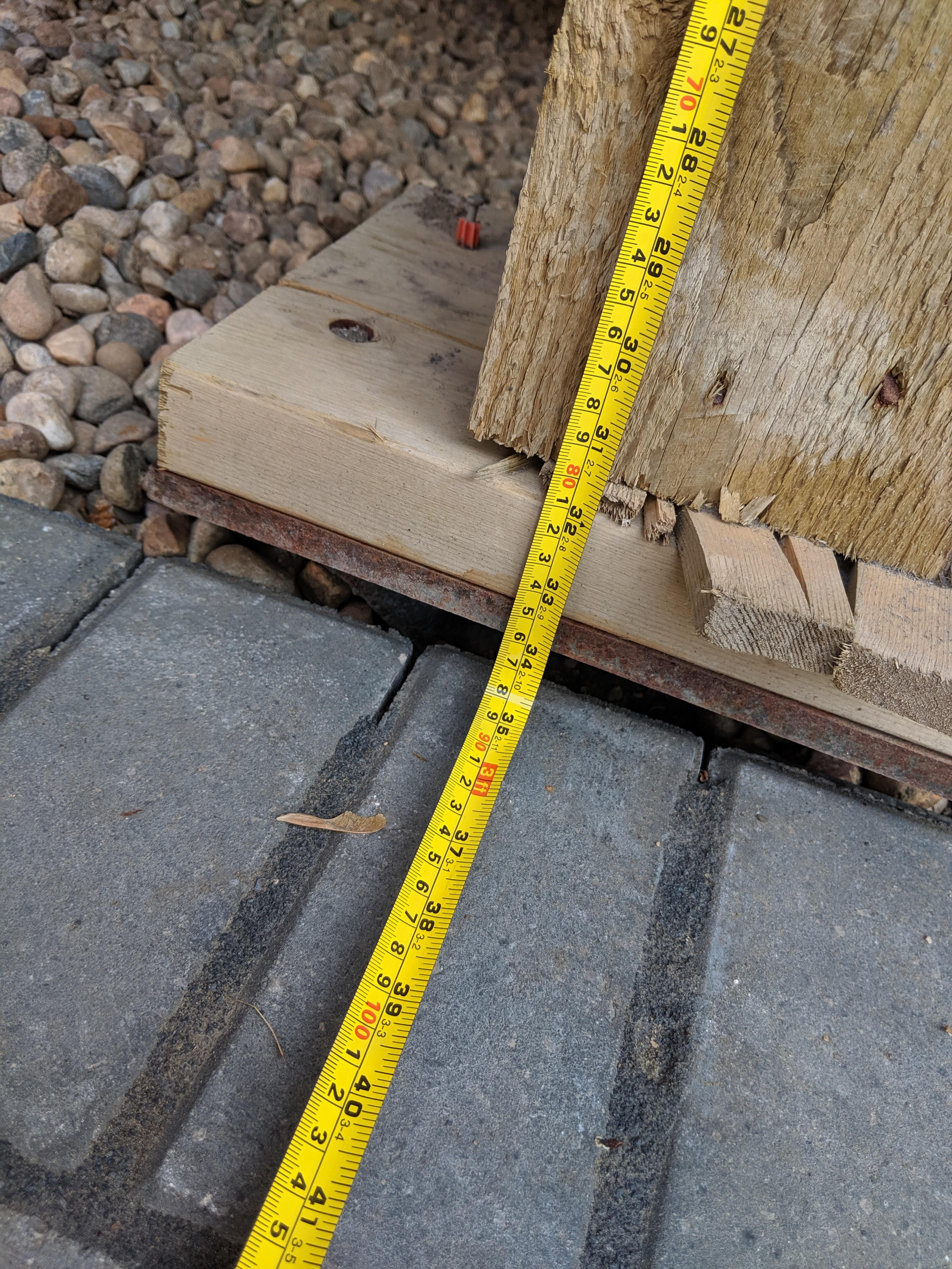 post base safe? raised backyard patio | Scrolller