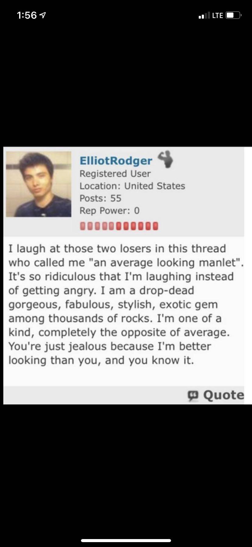 Post Made By Elliot Rodgers Scrolller