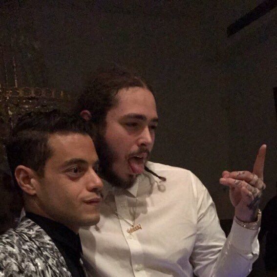 Post Malone & Rami Malek HOT 100 hit coming soon.....😂🔥 | Scrolller