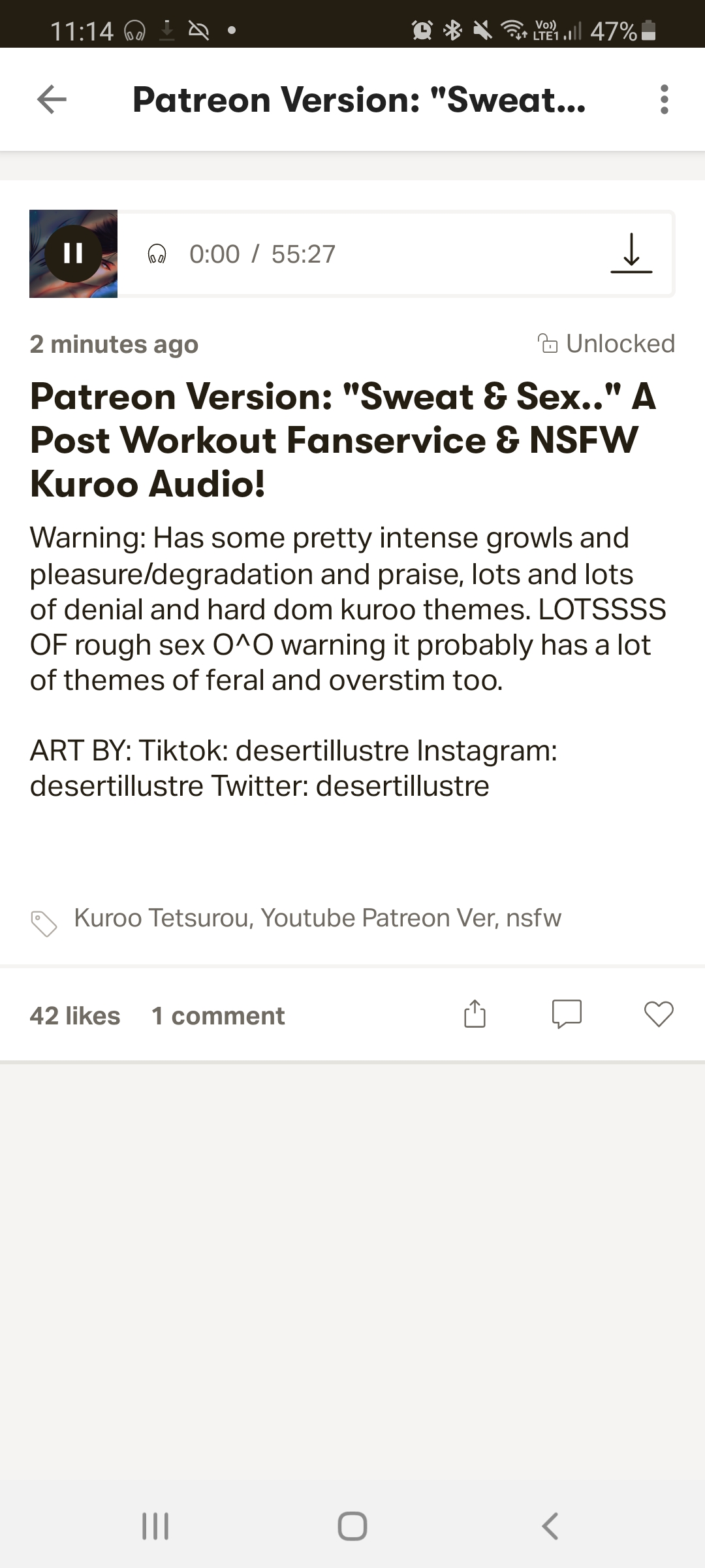 Post Workout Audio with Kuroo warnings | Scrolller