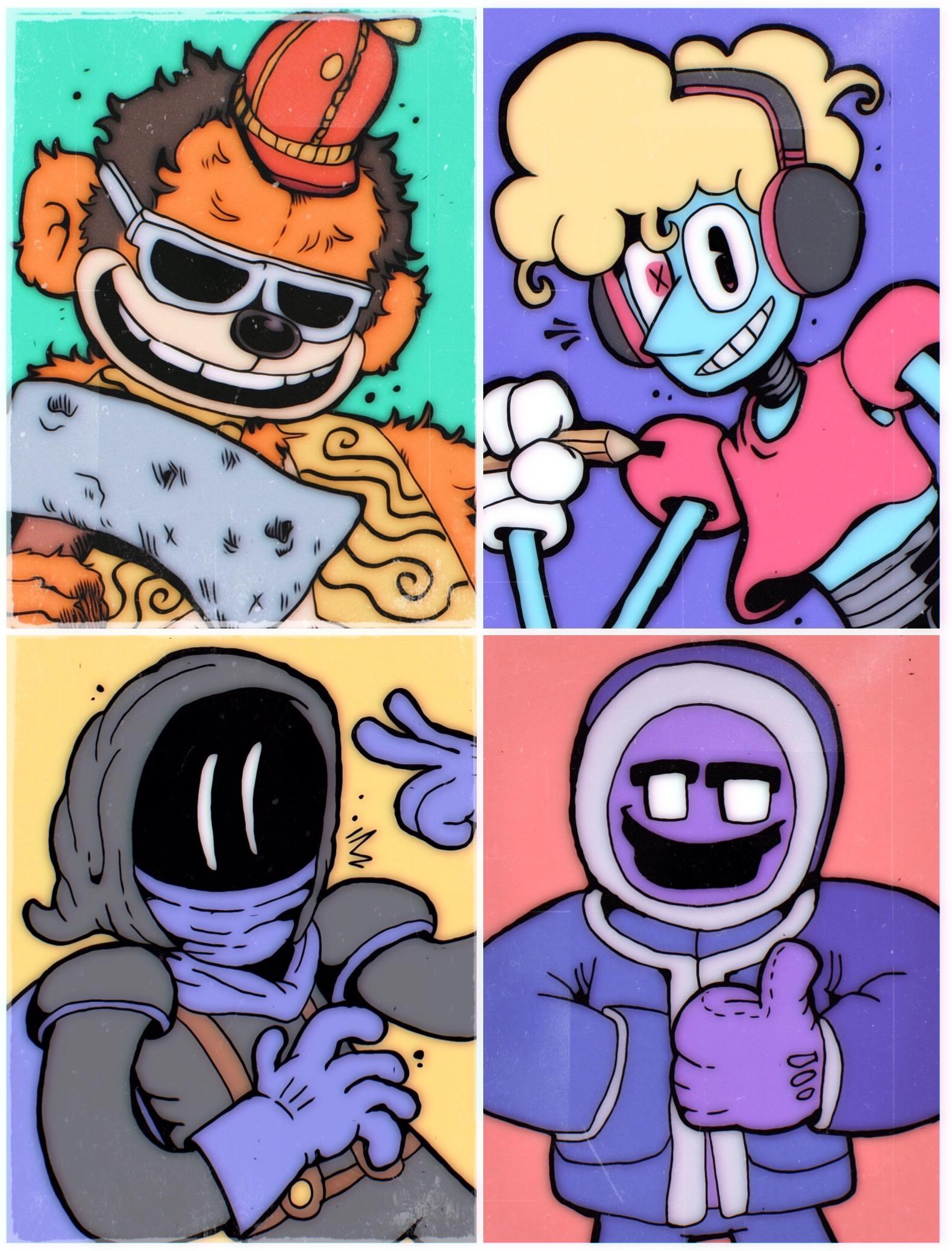 Posters of Freddit users I made for an upcoming project | Scrolller
