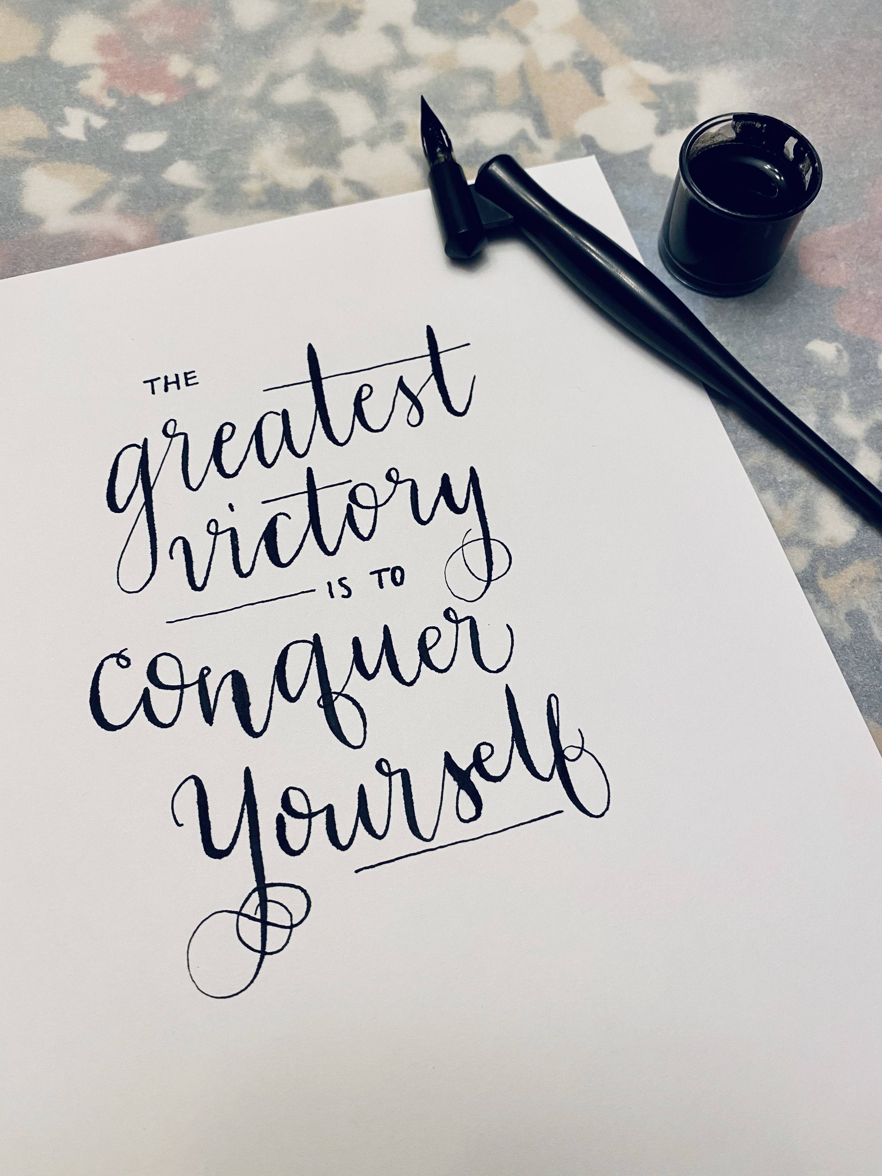 Practicing my calligraphy this evening! | Scrolller