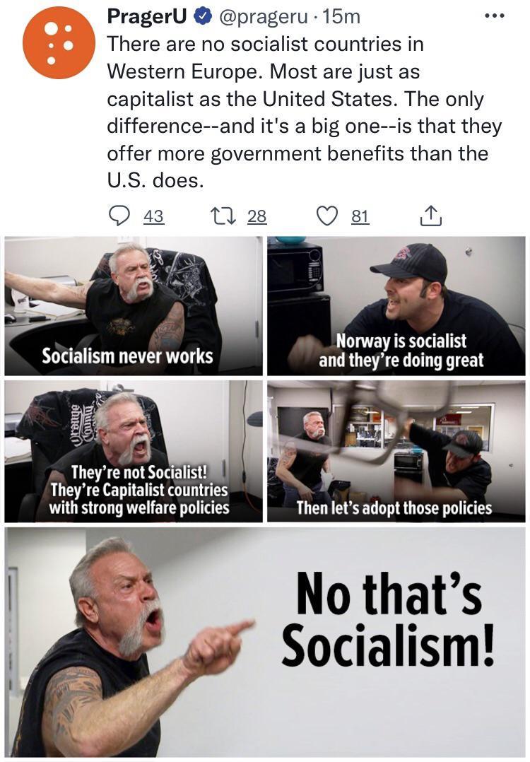 PragerU has just become the one with the meme. Satire is dead. | Scrolller