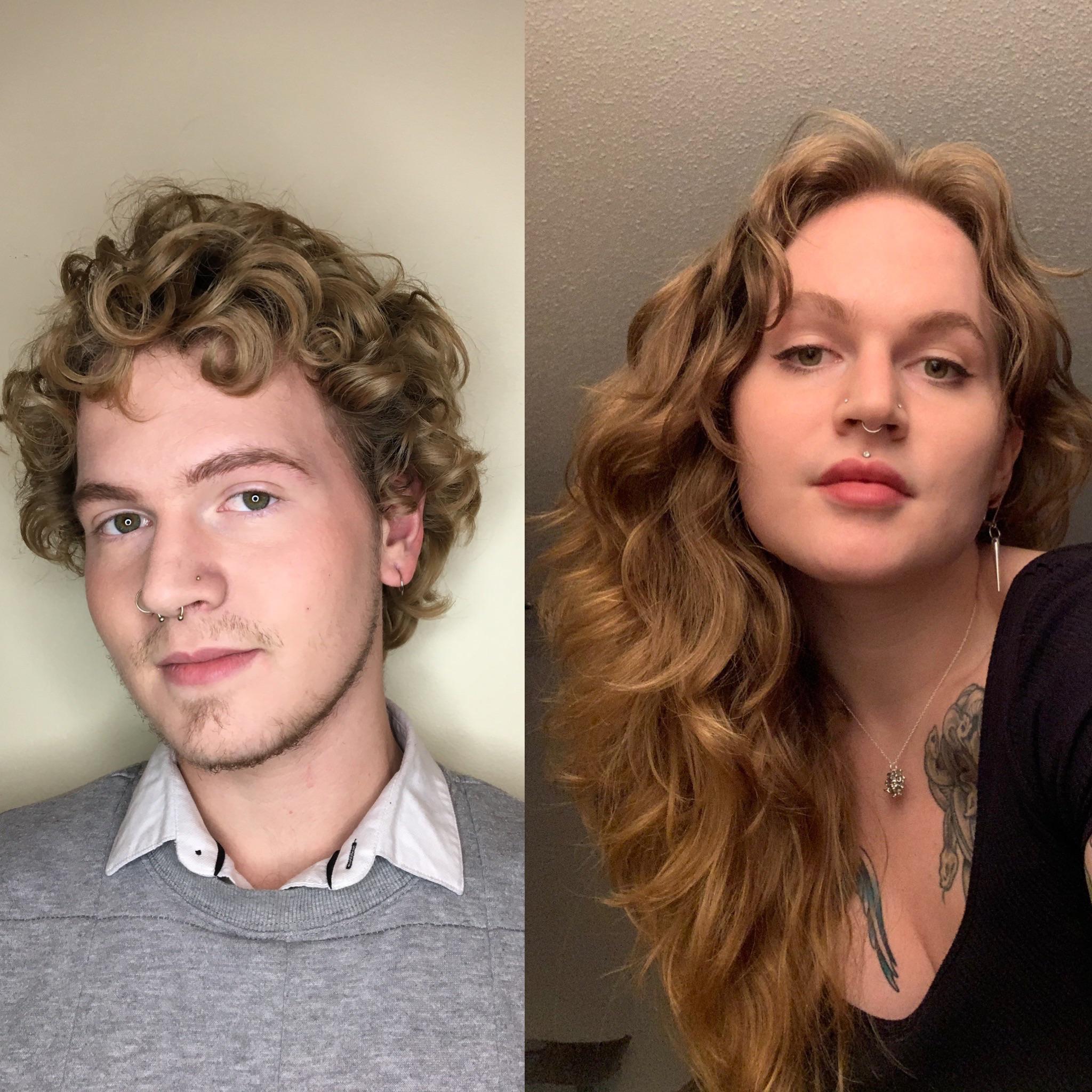 pre HRT // 2.5 years HRT :)) | Scrolller