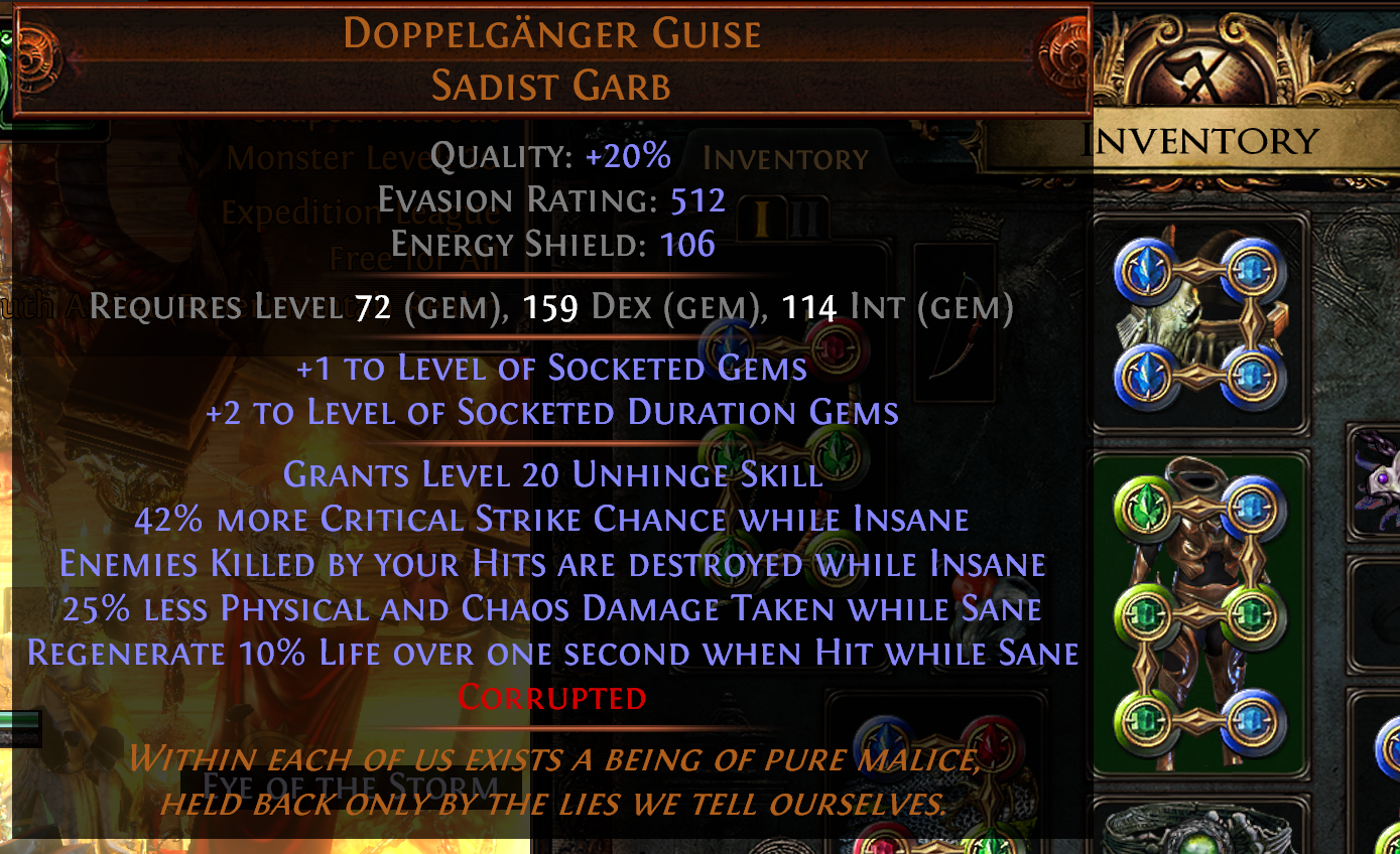 Pretty lucky double Corrupt for TR Quill Rain with Divine Flesh | Scrolller