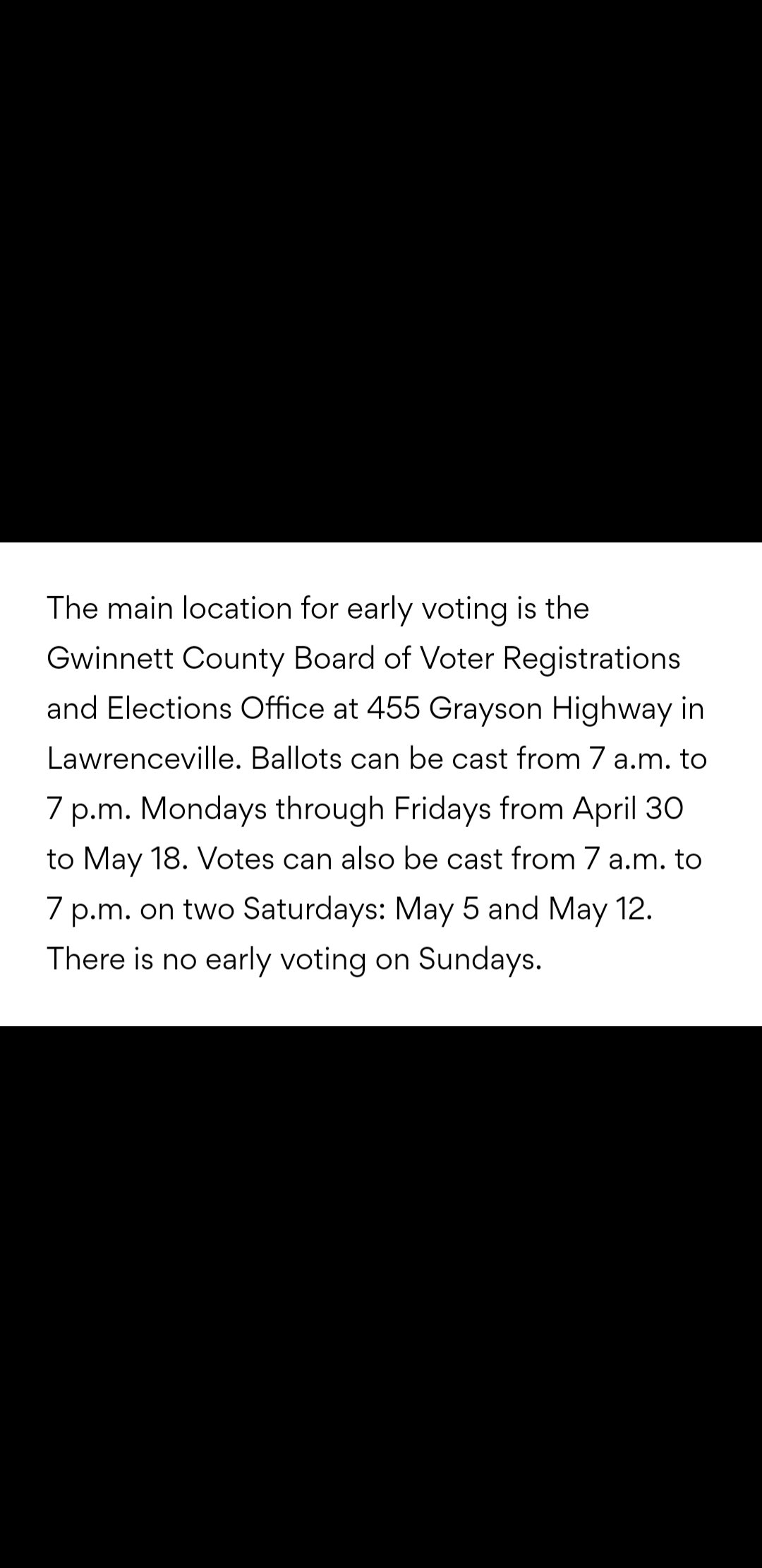 Primary Election Early Voting Info | Scrolller