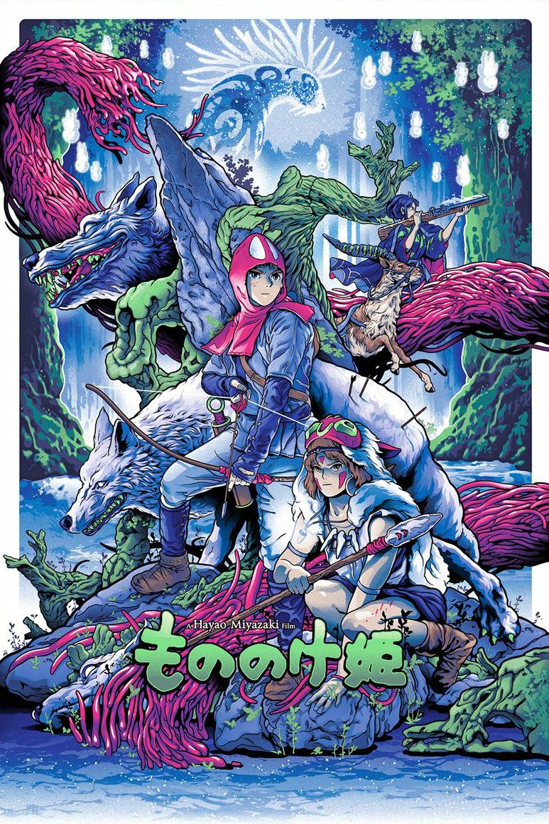 Princess Mononoke poster by Alexander Iaccarino | Scrolller