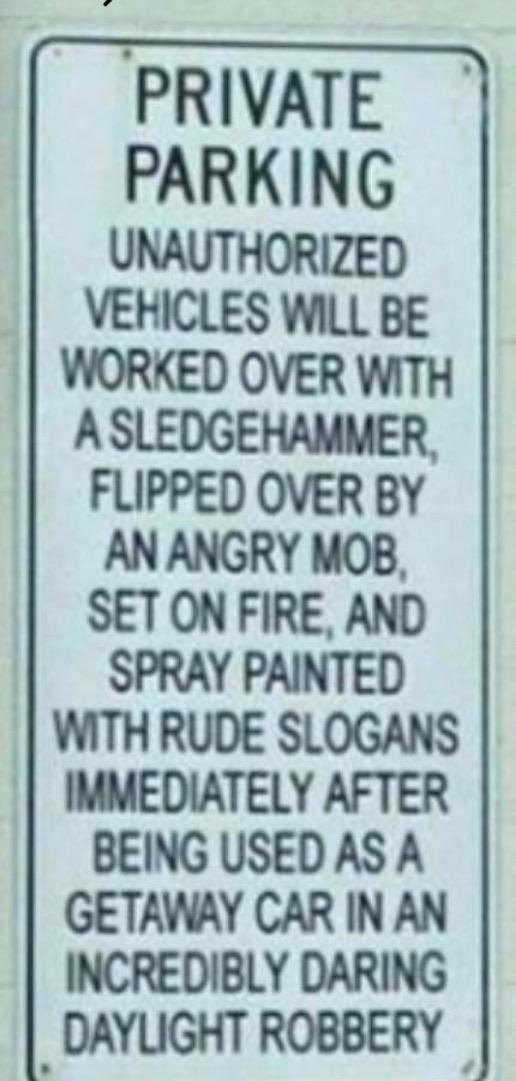 Don't park here | Scrolller