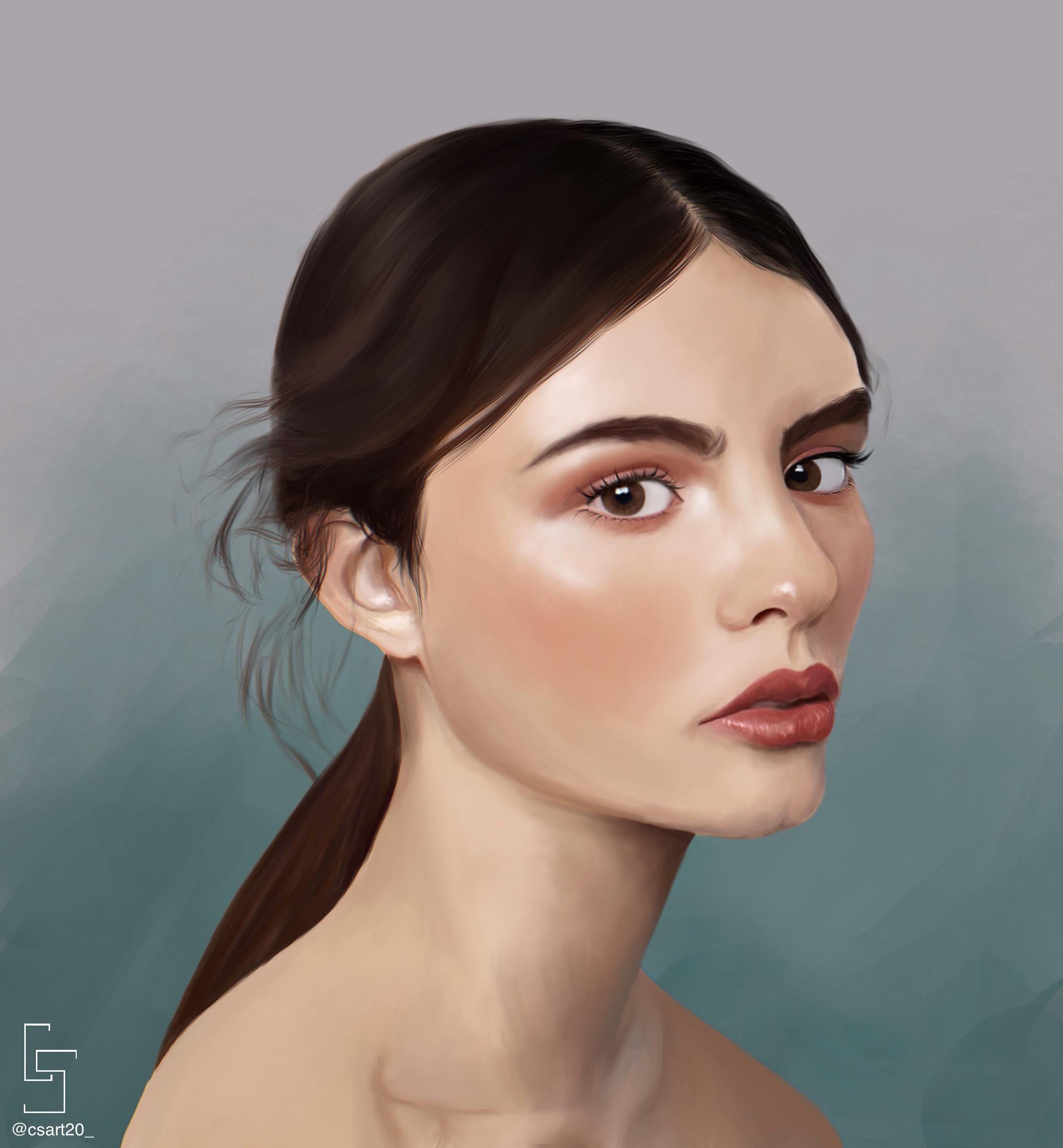 Procreate portrait painting,me,2020 | Scrolller