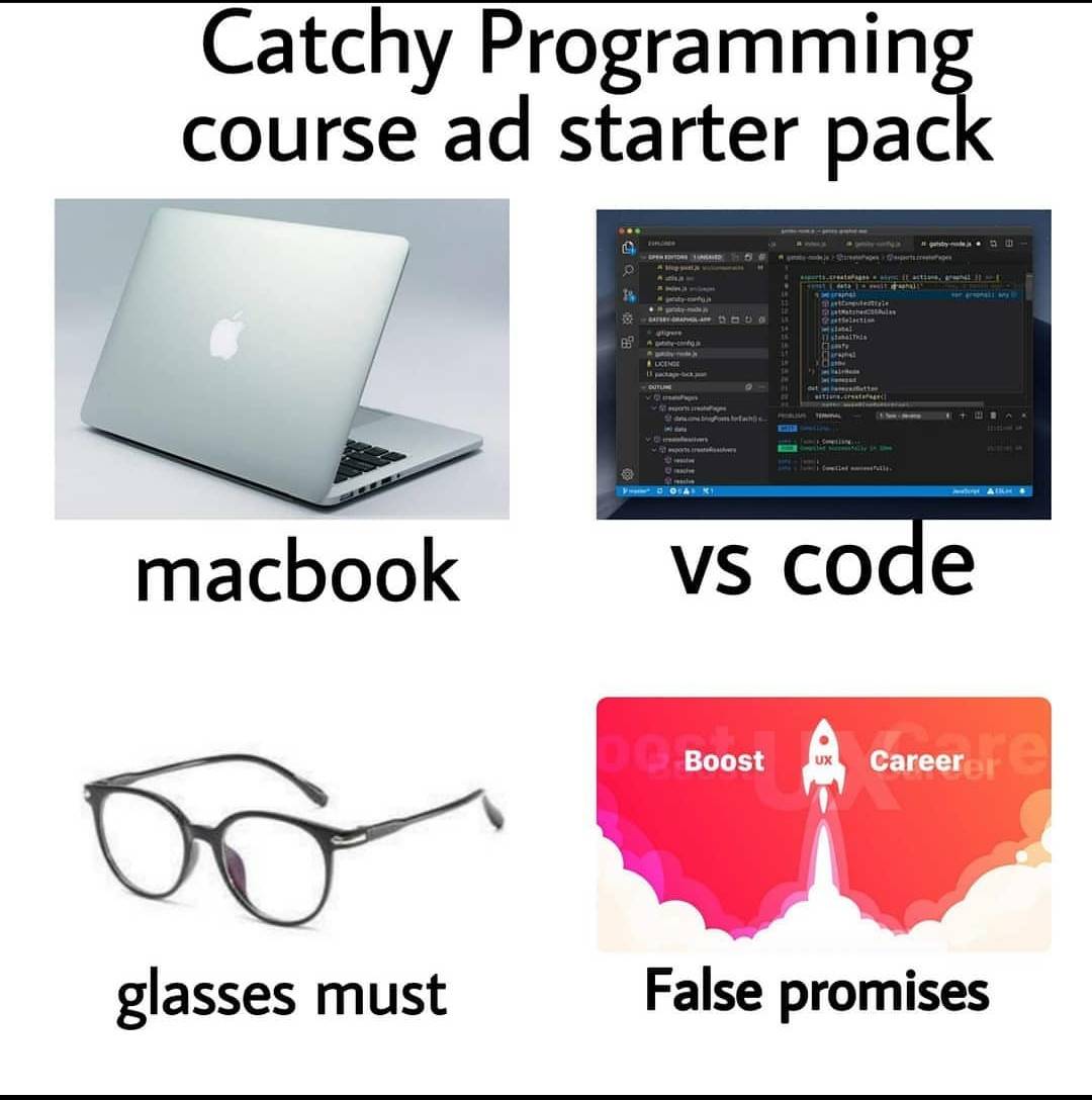 Programming ad starter pack | Scrolller