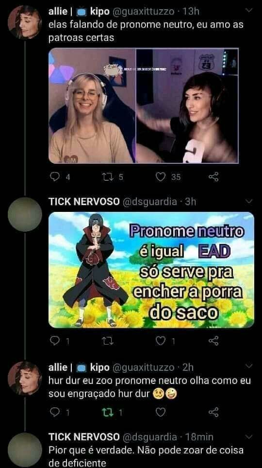 Pronome neutro kkk | Scrolller