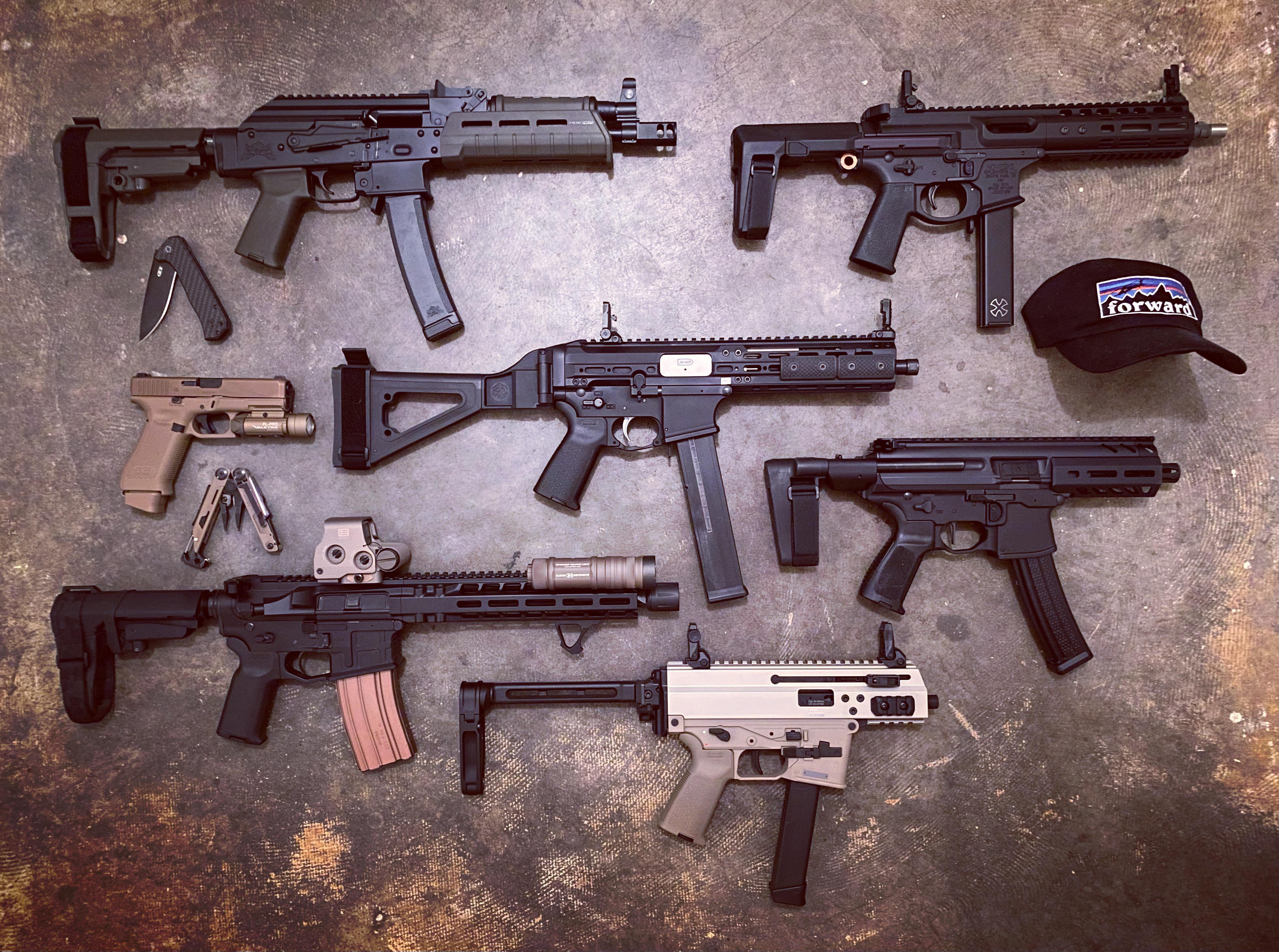 PSA AK-V, Noveske Space Invader, Glock 19X, LWRCI SMG 45, Sig Sauer MPX, Radian Model 1, B&T ...