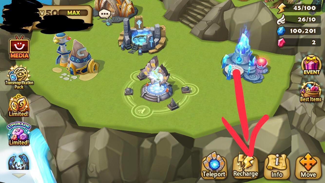 PSA: you can manually recharge energy with social points in the teleport building. | Scrolller