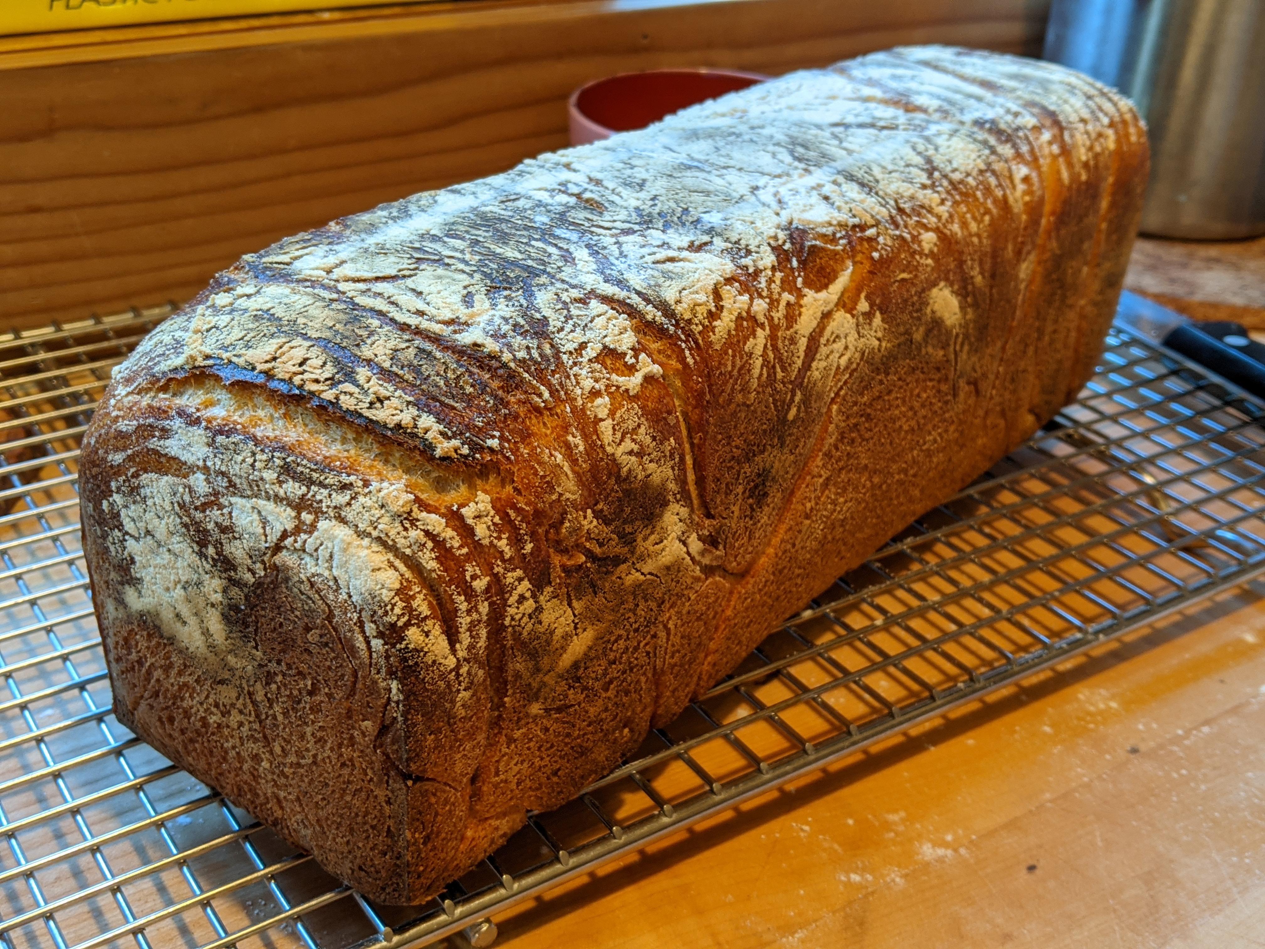 Pullman Sourdough loaf. Turned out great! | Scrolller