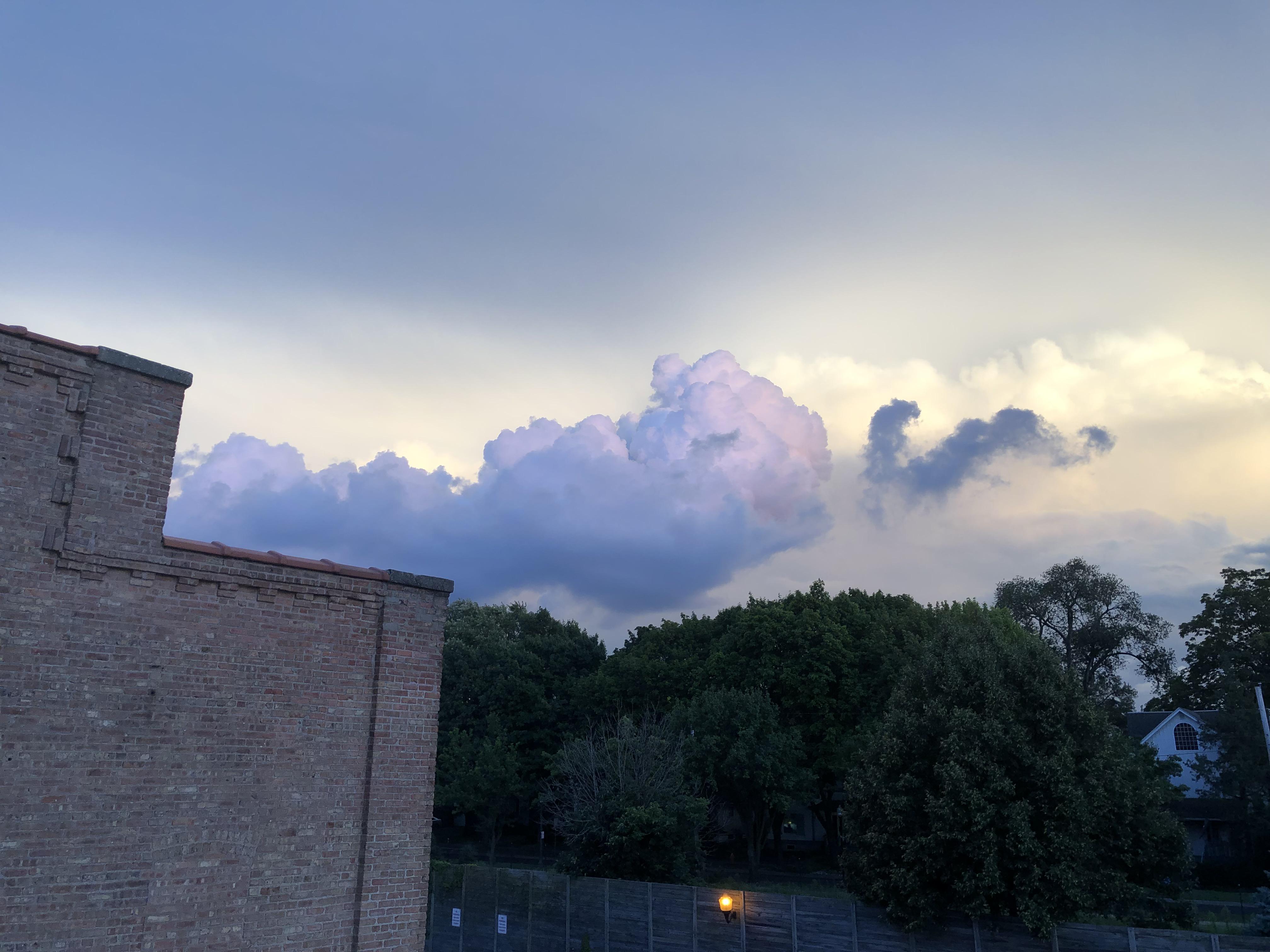 Purple clouds over Naperville, IL. | Scrolller
