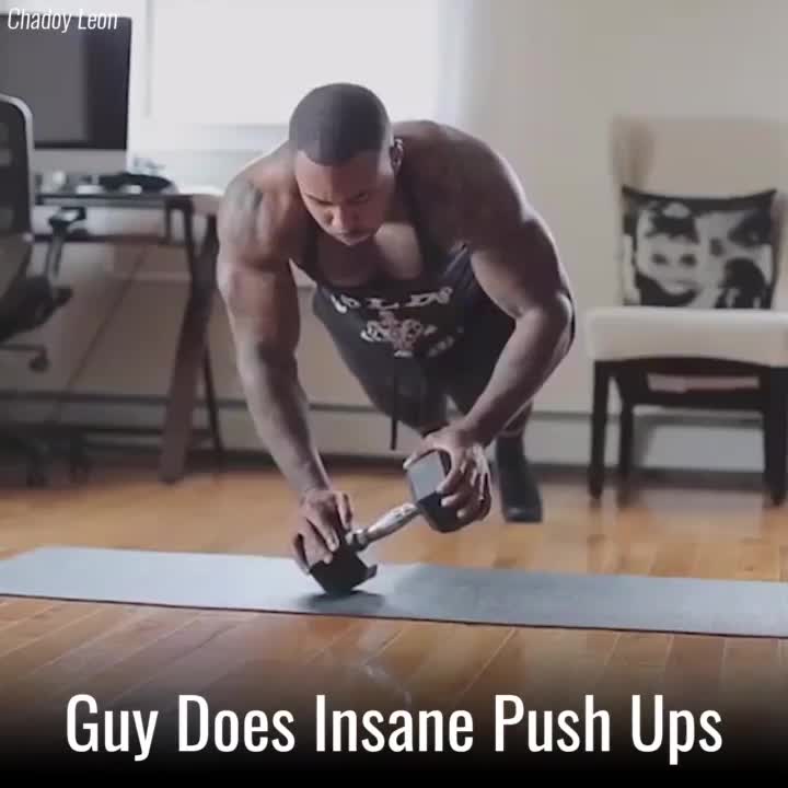 Guy does insane push ups | Scrolller