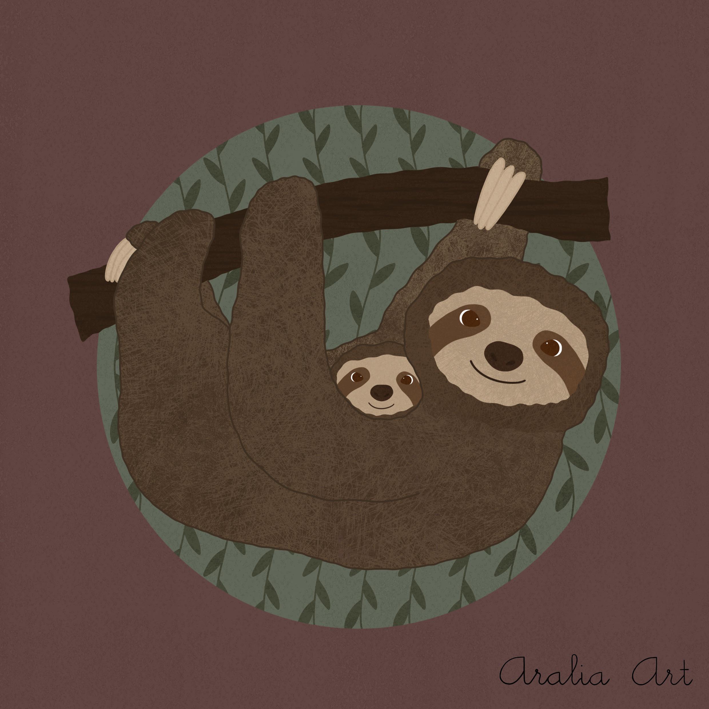pygmy three-toed sloth, me, digital, 2020 | Scrolller