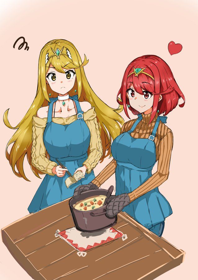 Pyra and Mythra cooking | Scrolller