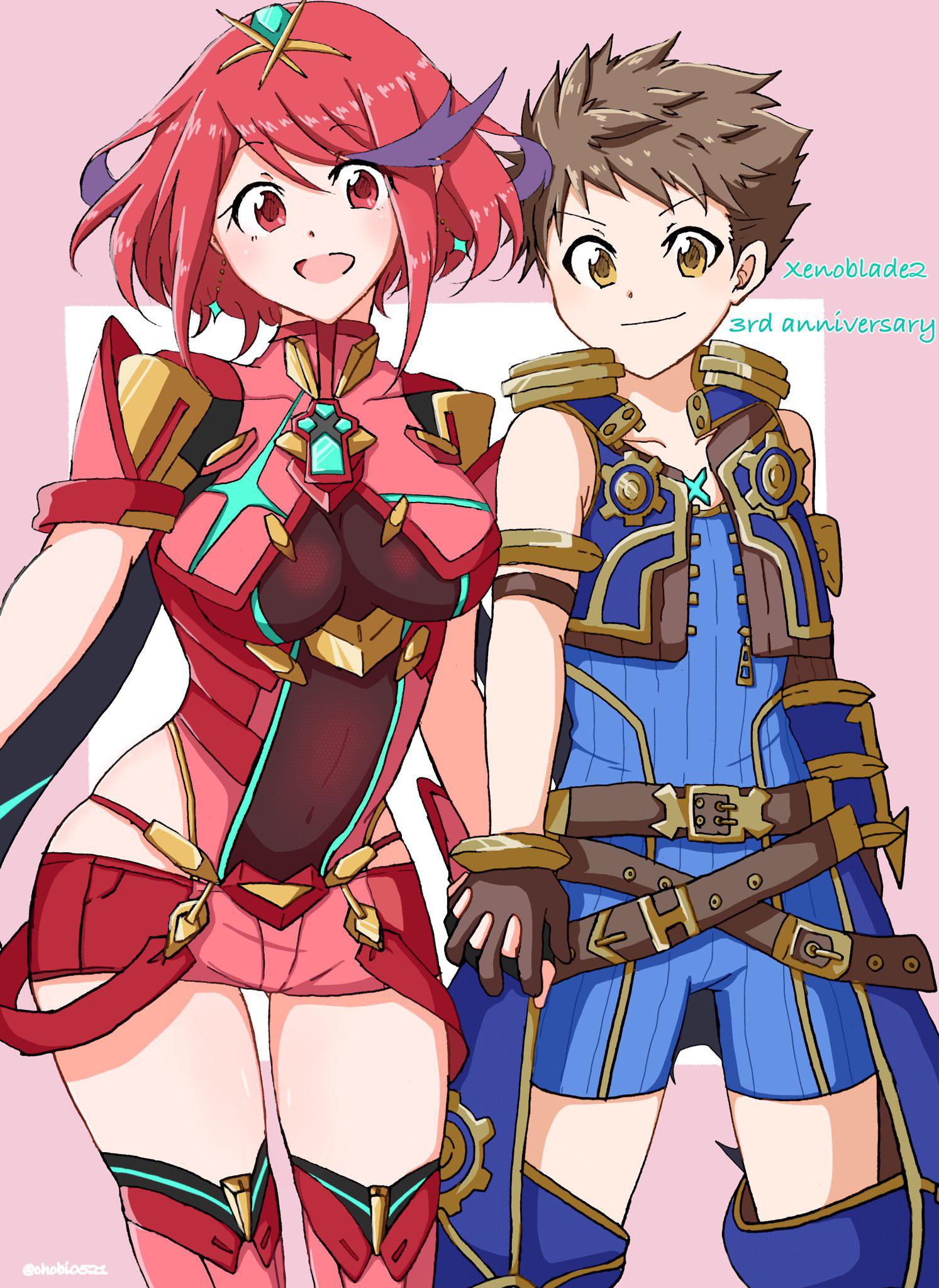 Pyra and Rex holding hands | Scrolller