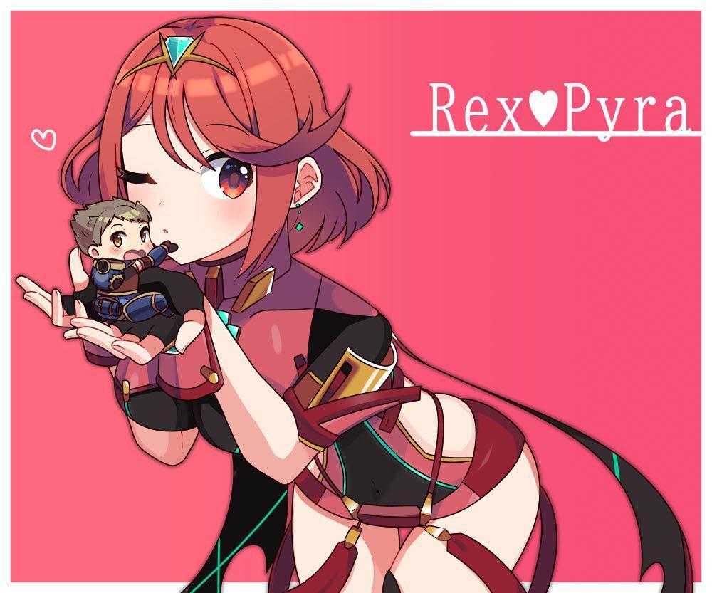 Pyra holding Rex | Scrolller