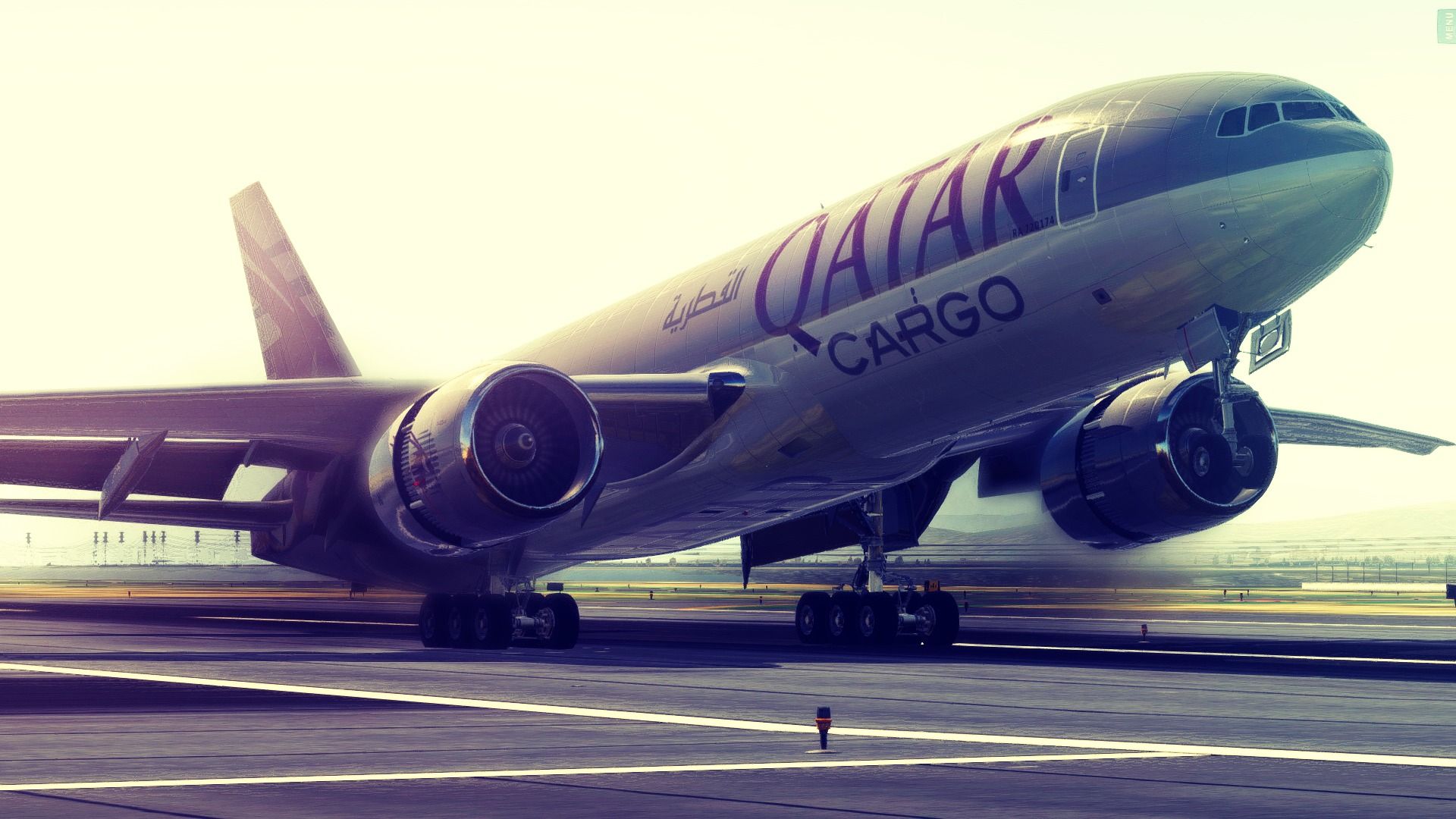 Qatar Cargo 777-300ER at KSFO | Scrolller