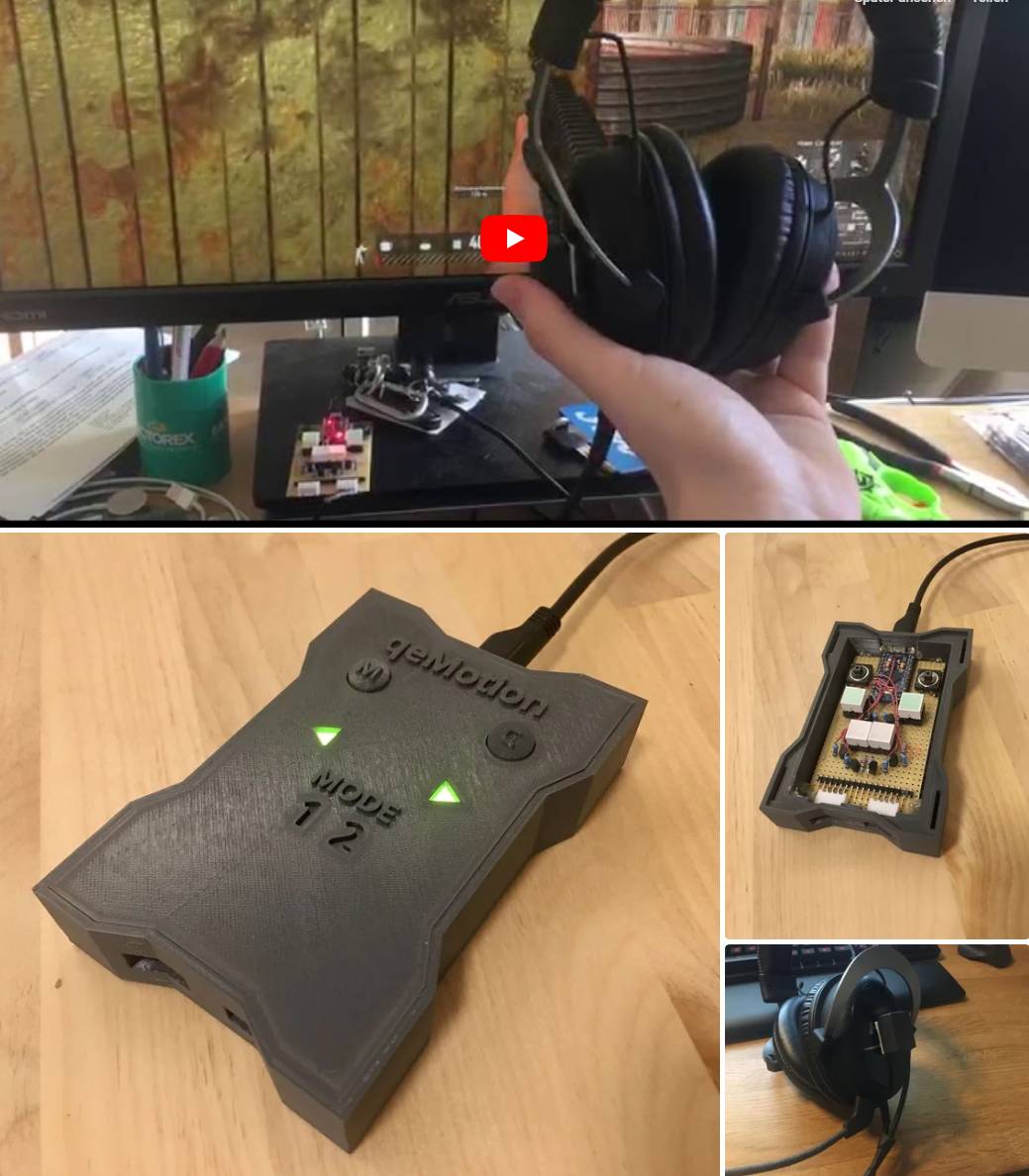qeMotion: Add motion tracking to any headset for any game. DIY project with detailed ...
