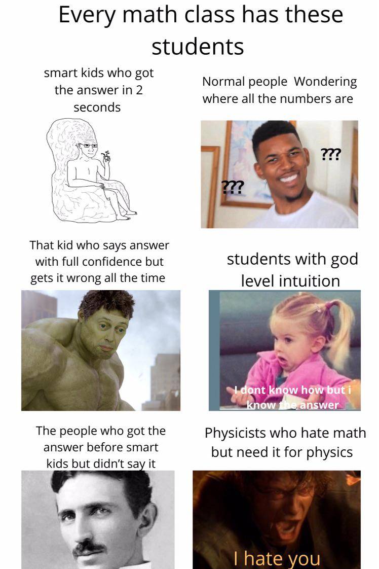 Math class starter pack | Scrolller