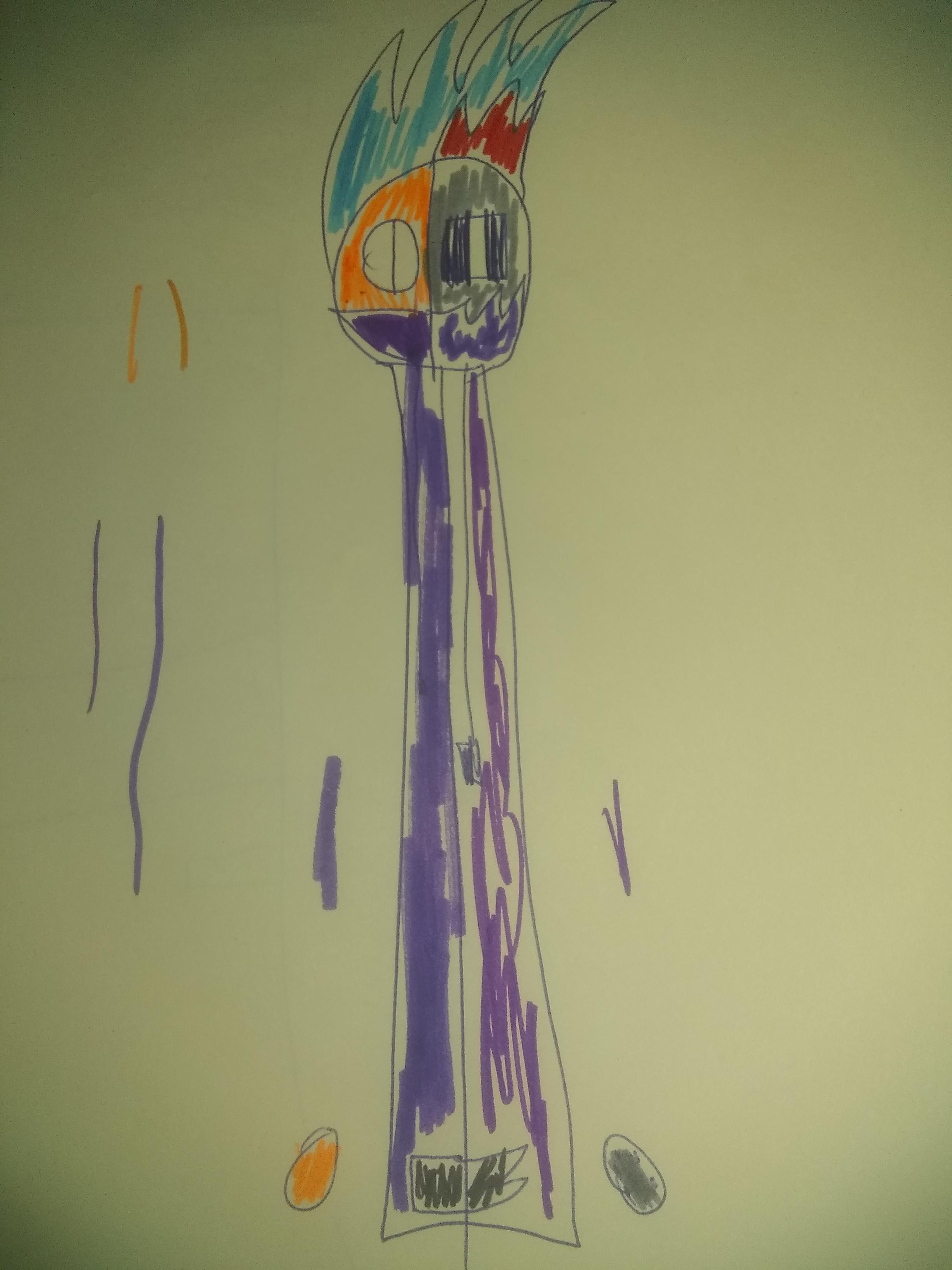 Quick Kai sketch with color | Scrolller