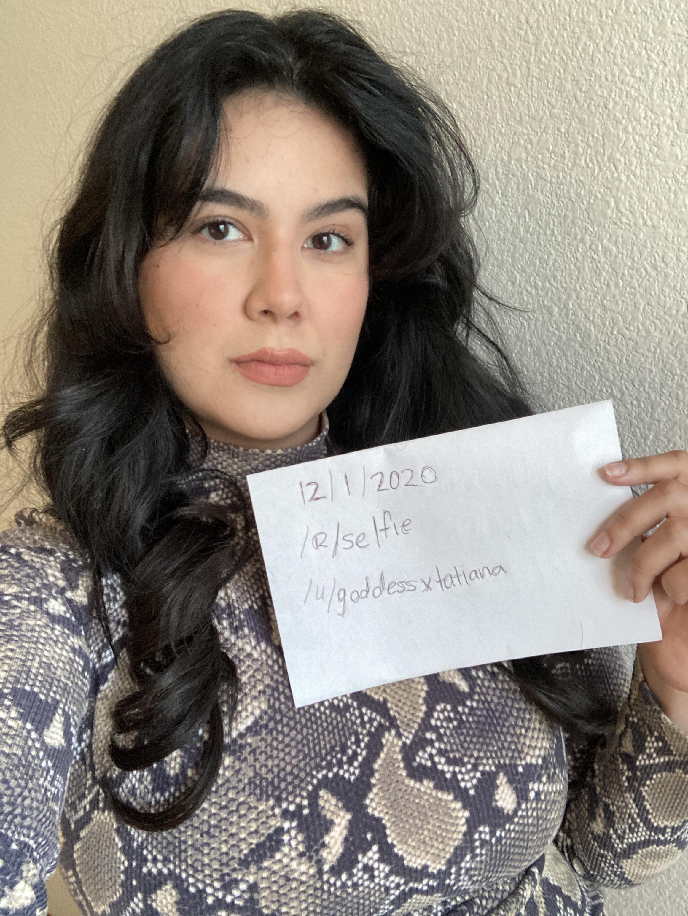 Quick selfie before I head to work & also for verification | Scrolller