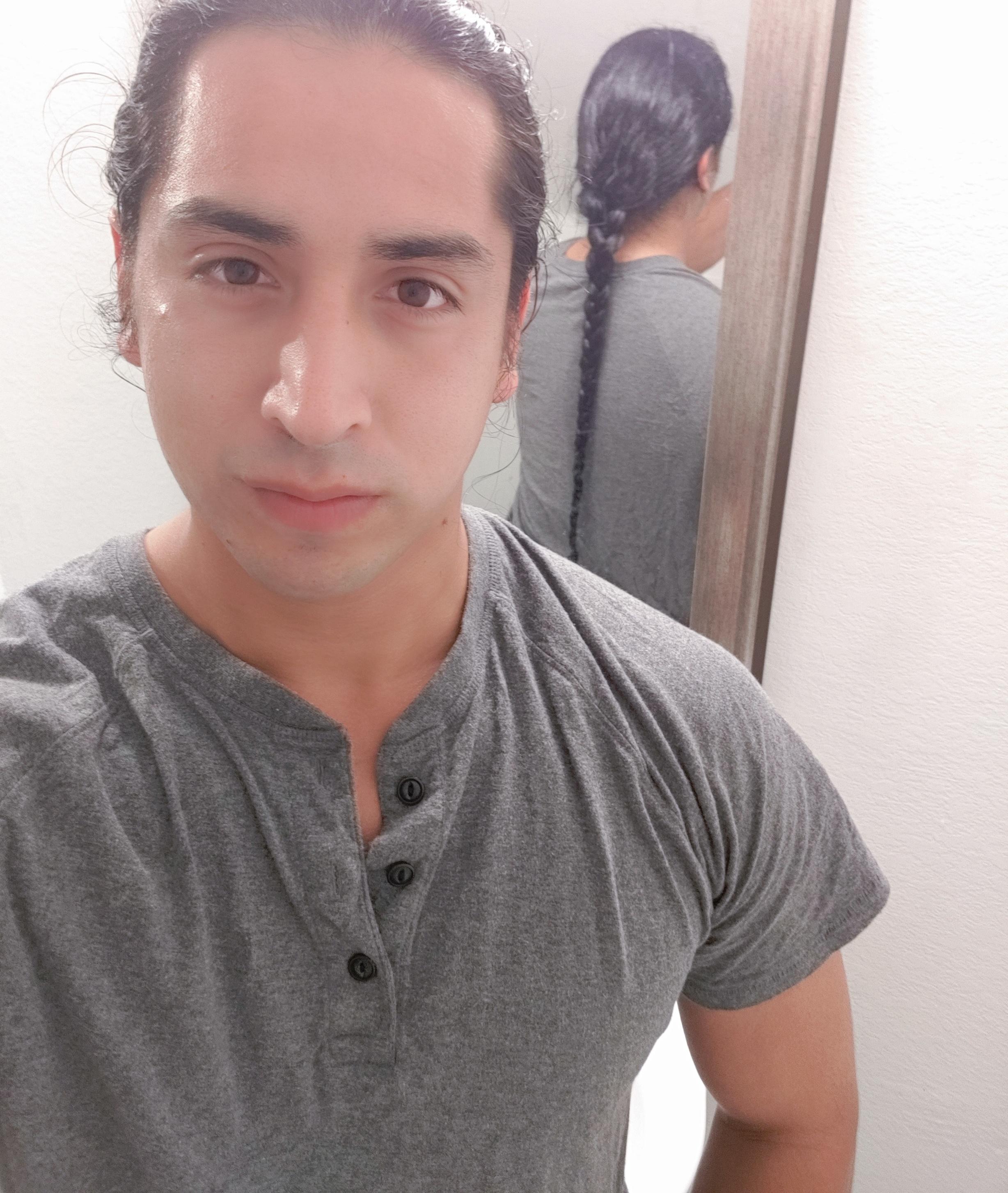 Quick sloppy braid before I go out. Super tired of buns. | Scrolller