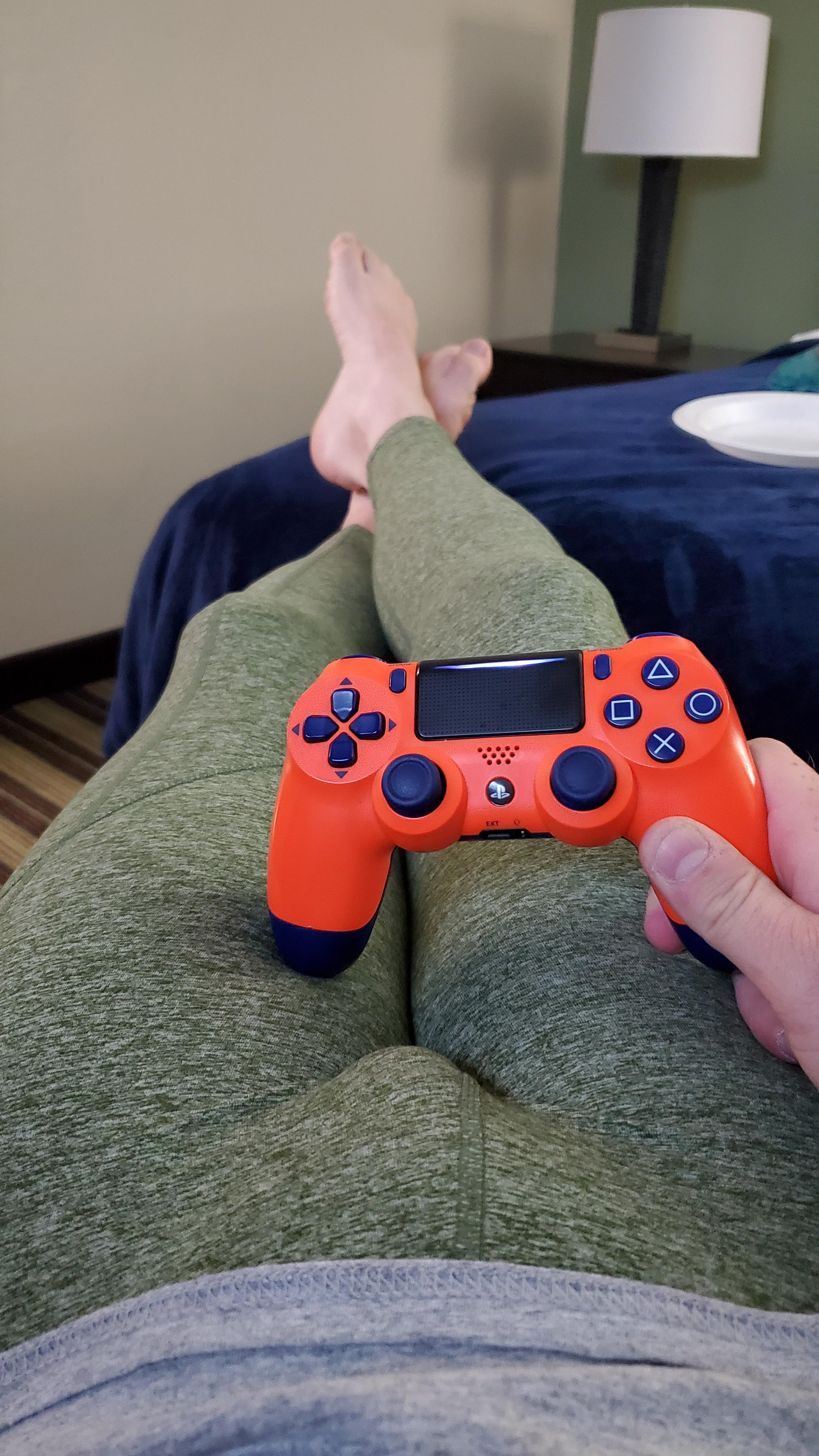 Quiet night playing Playstation and wearing my favorite yoga pants. | Scrolller