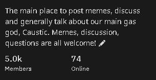 r/CausticMains has reached 5000 members! | Scrolller