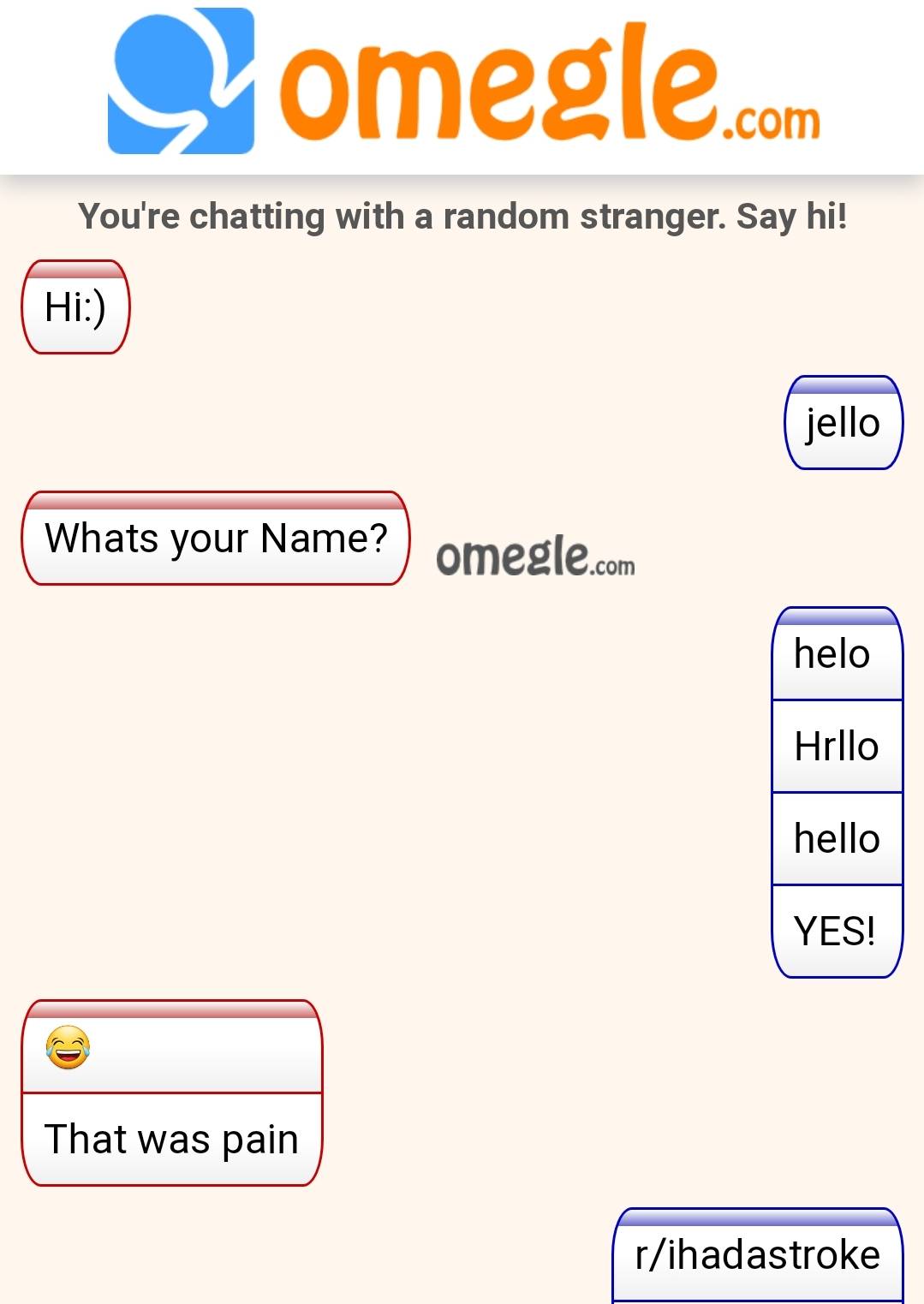 r/ihadastroke on omegle | Scrolller