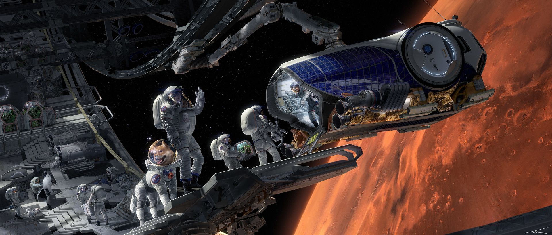 [/r/ImaginaryAstronauts] Moon to Mars by Thomas Chamberlain - Keen | Scrolller