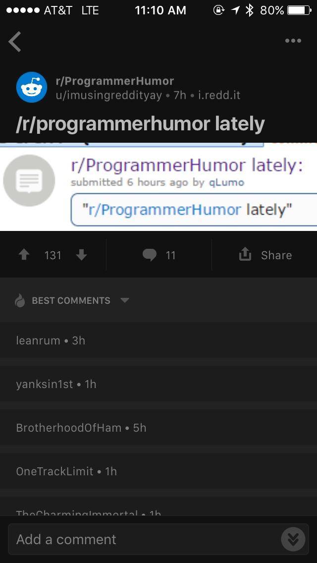 /r/programmerhumor lately | Scrolller