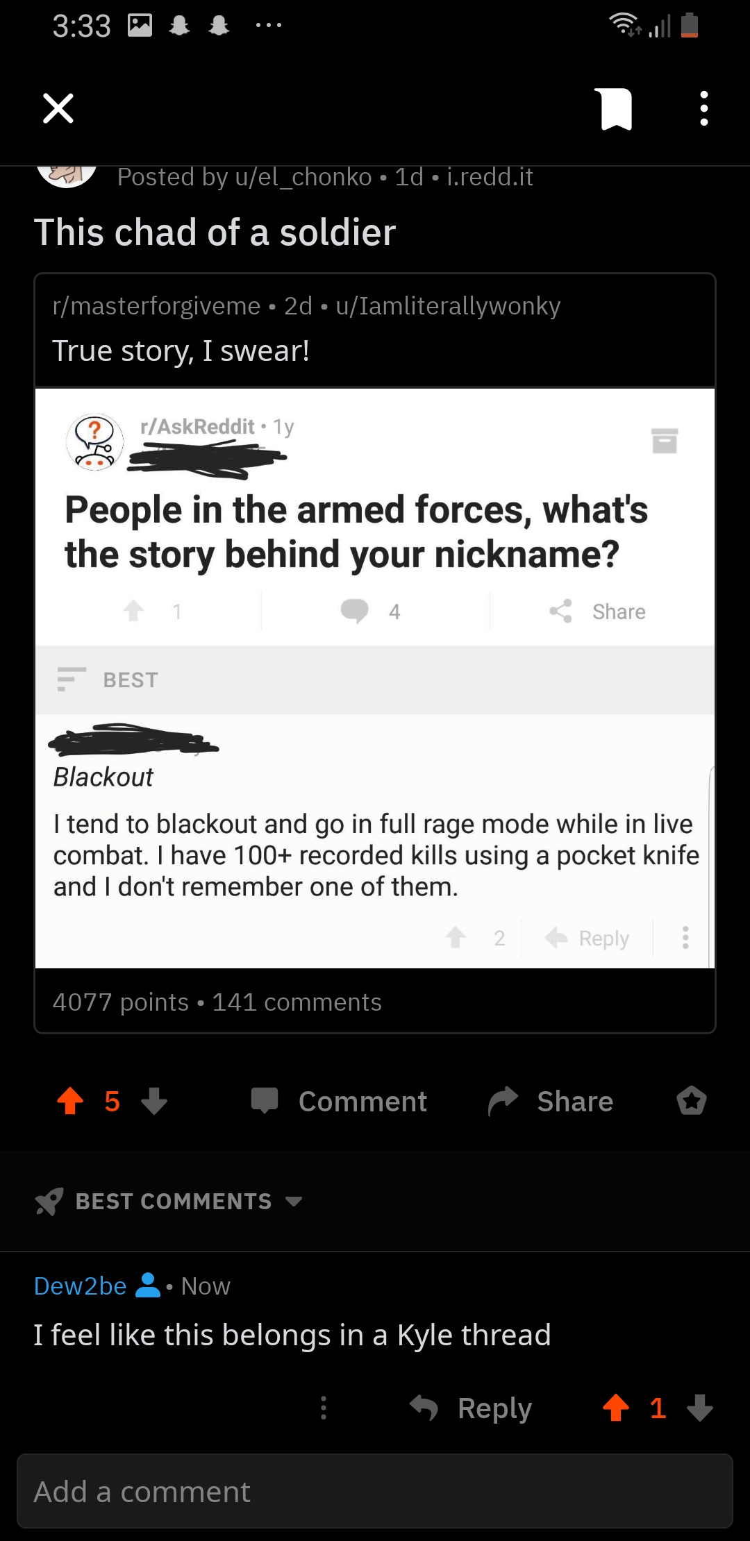 r/thathappened Kyle Edition? | Scrolller