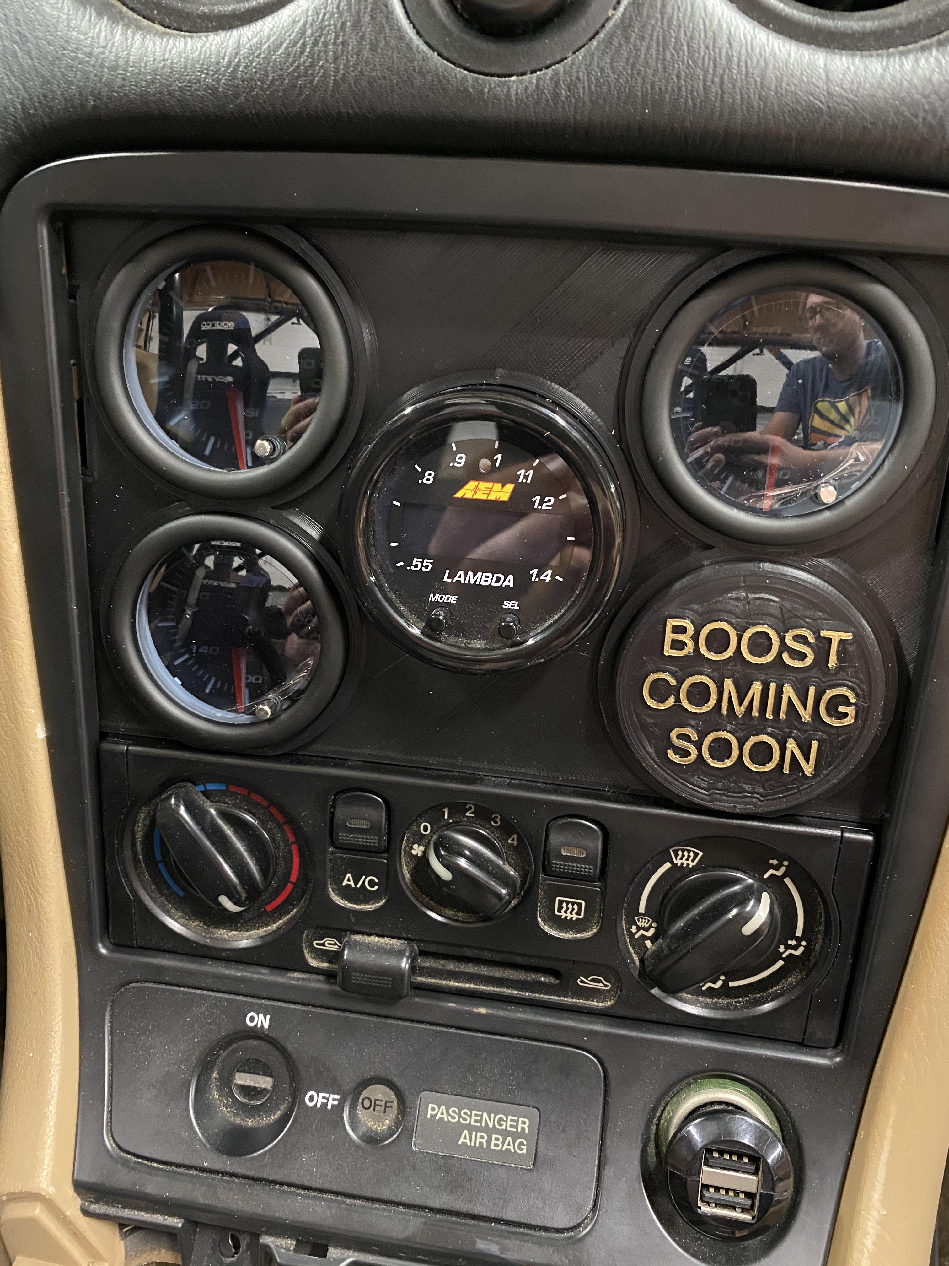 Radio delete gauge panel for my NB miata | Scrolller