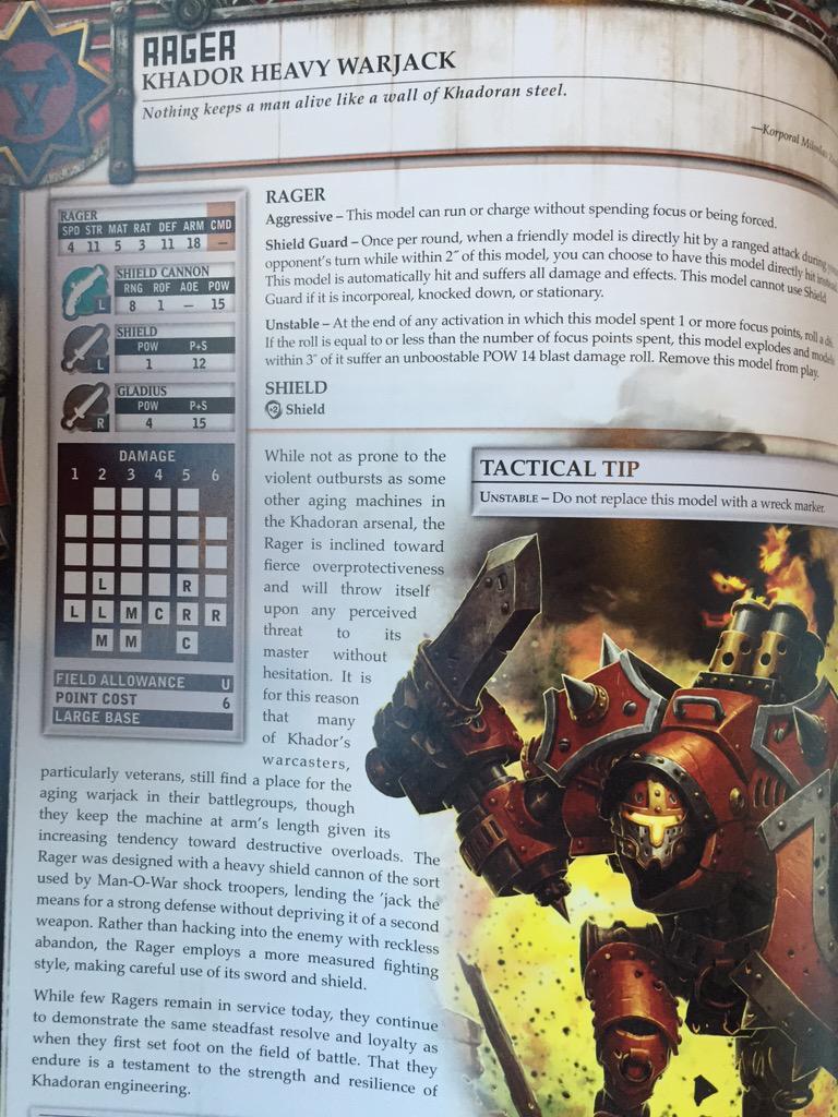 Rager (shield guard for Khador) | Scrolller