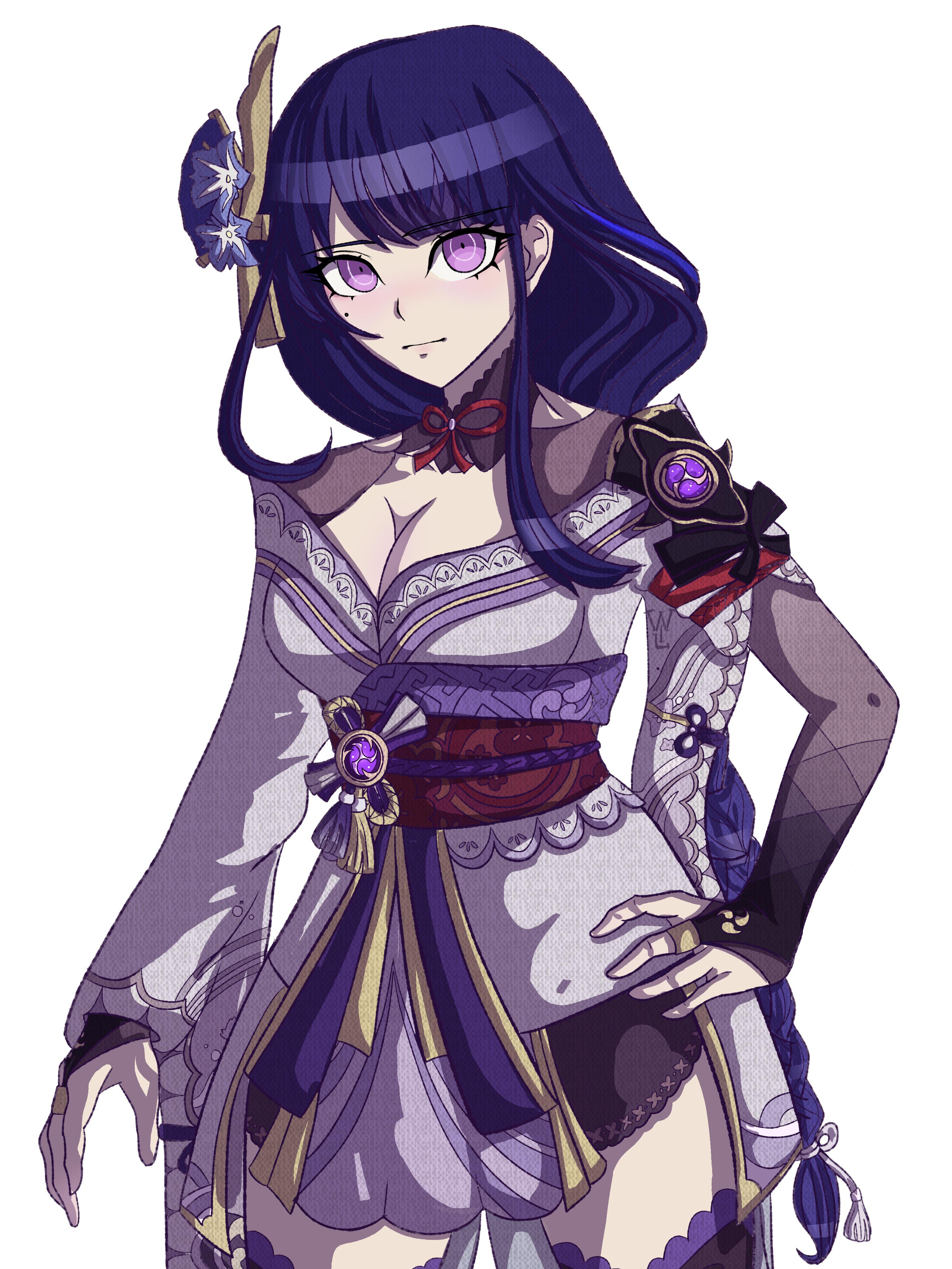 Raiden Shogun Danganronpa sprite edit! | Scrolller