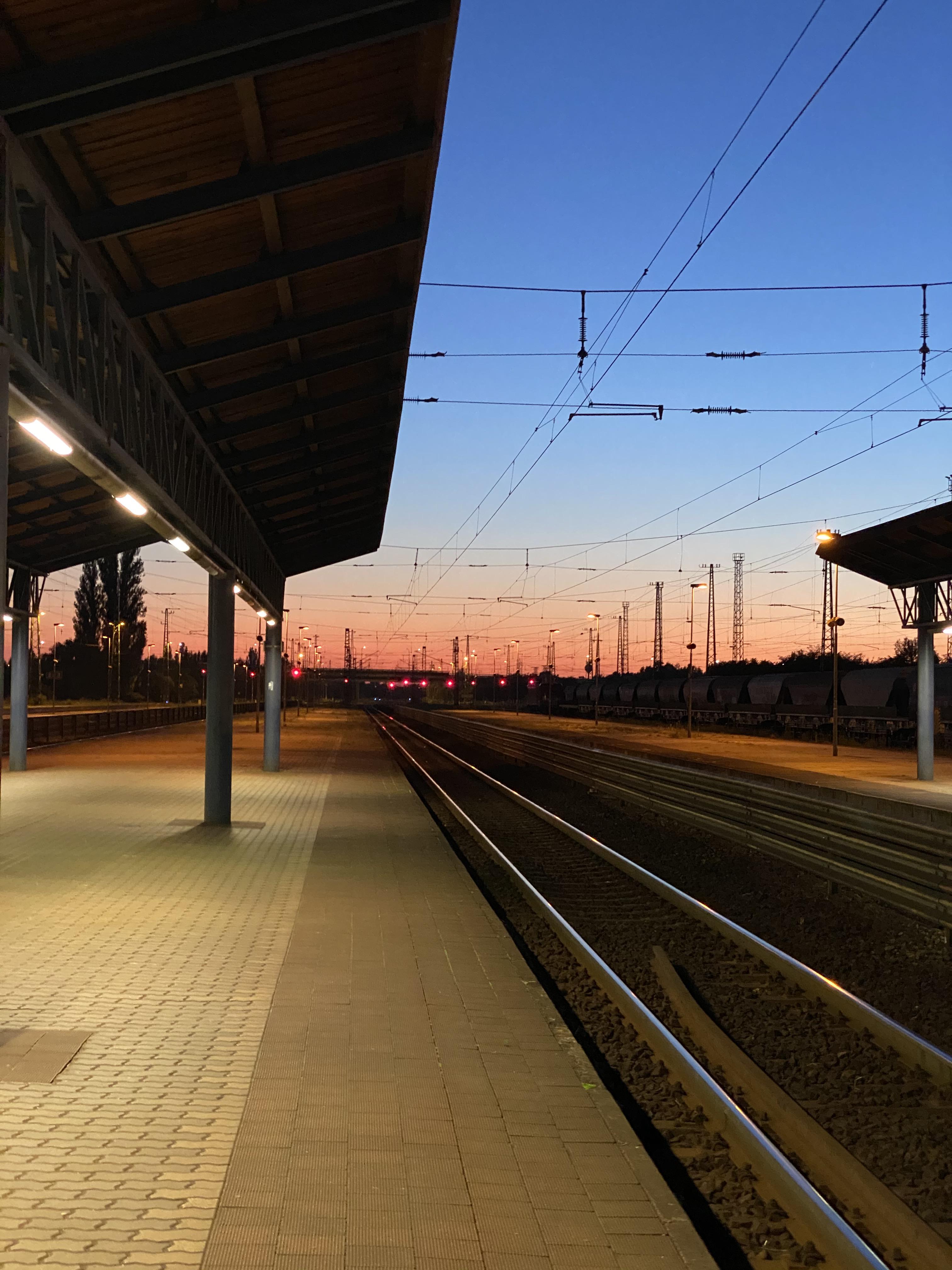 Railway station at dusk | Scrolller