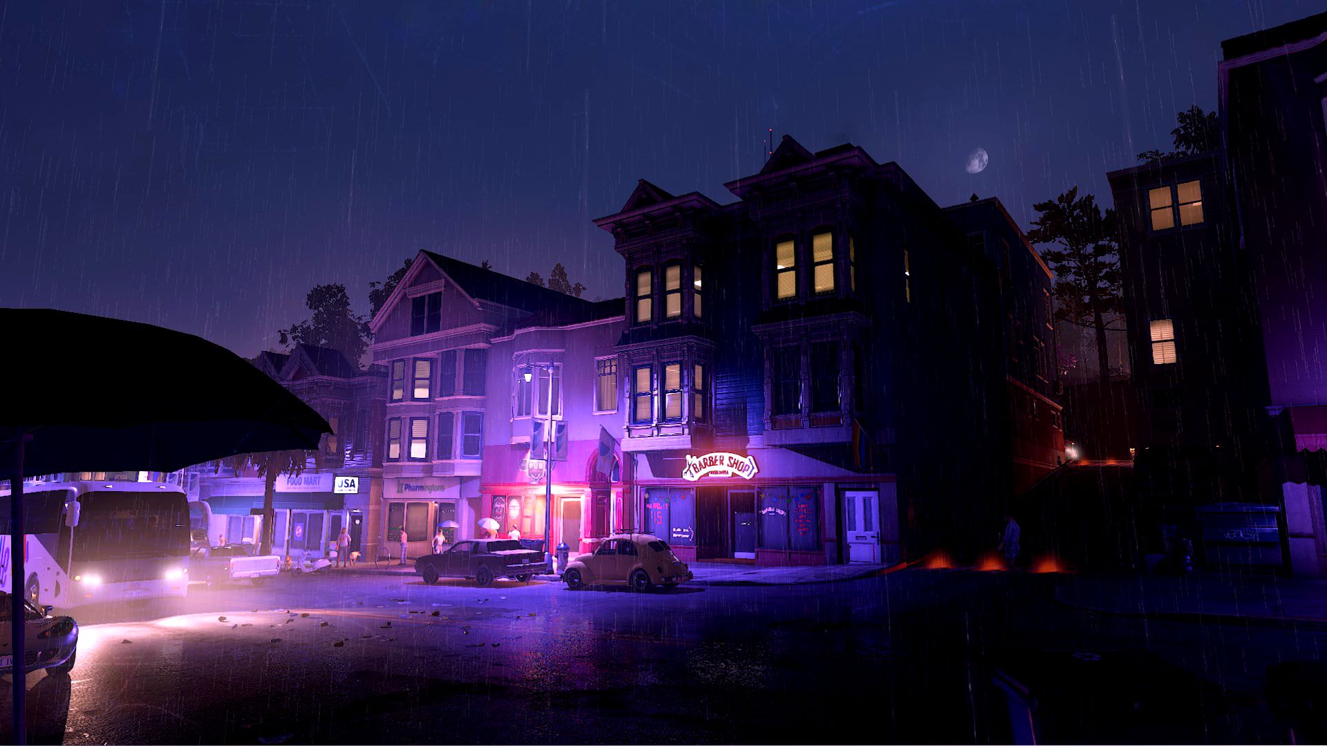 Rainy Neon Night [1920x1080] | Scrolller