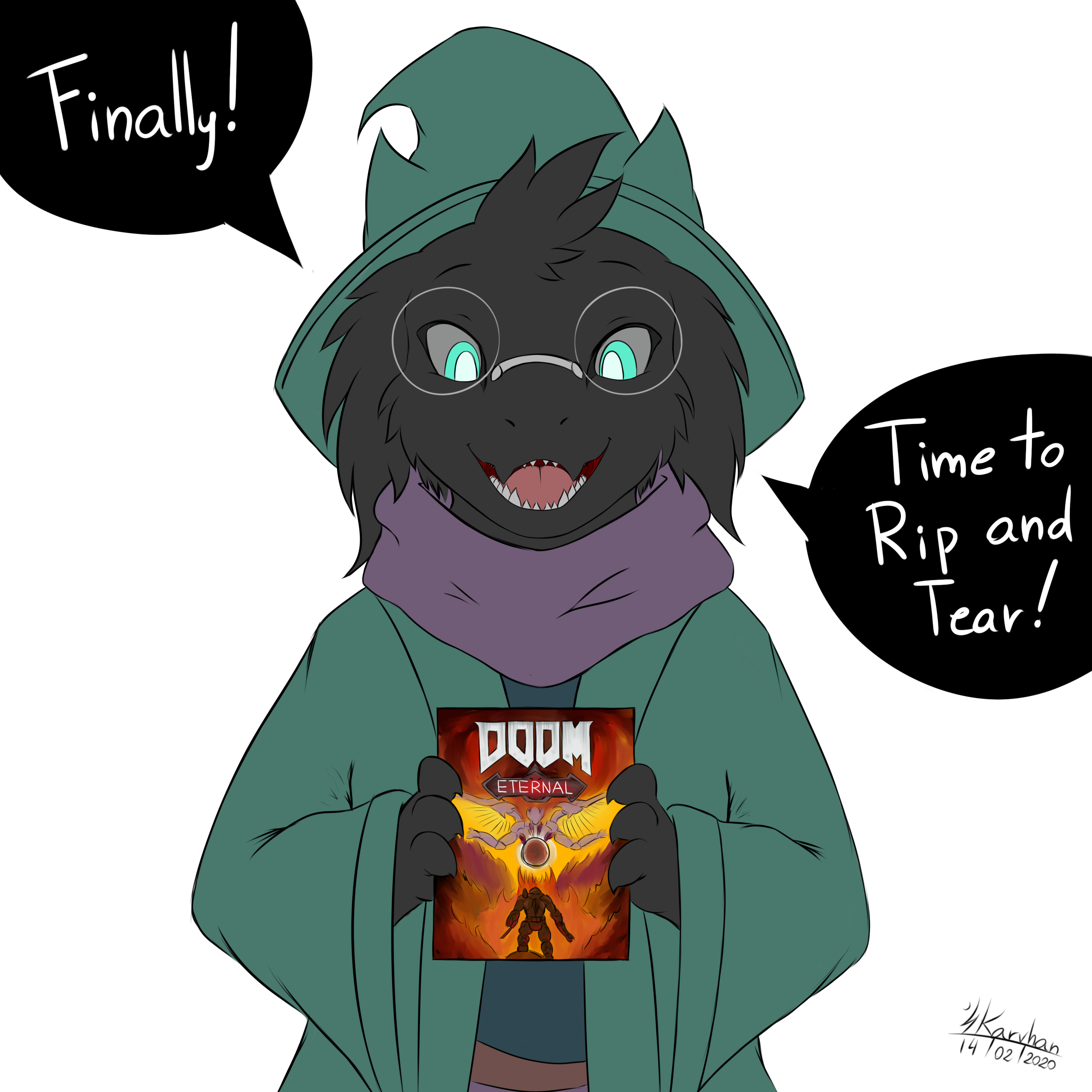Ralsei is excited to play Doom Eternal! ~ [OC] | Scrolller