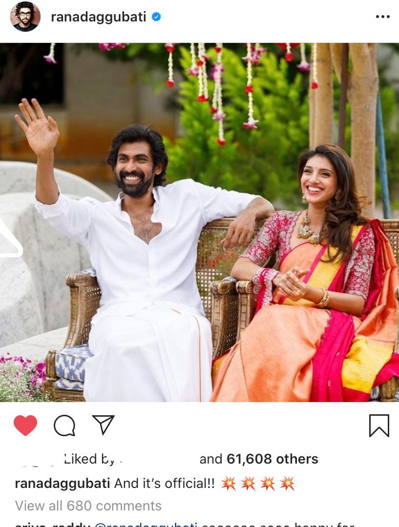 Rana’s officially engaged. | Scrolller