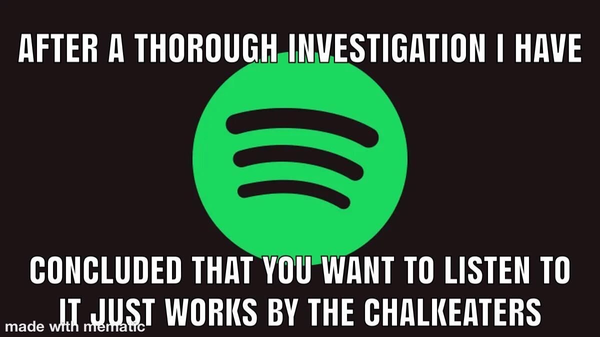 rare footage of spotify being correct | Scrolller