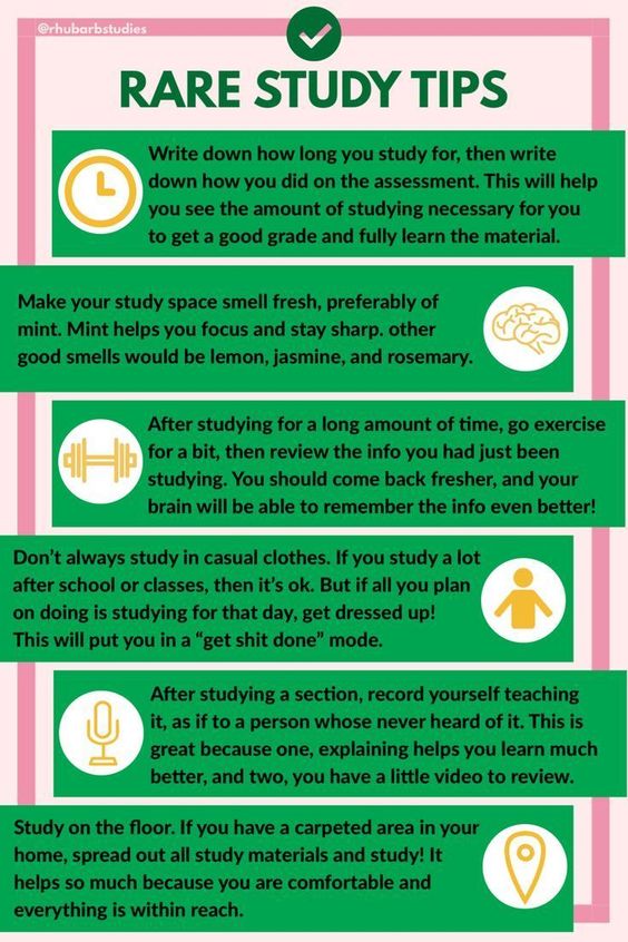 Rare Study Tips | Scrolller
