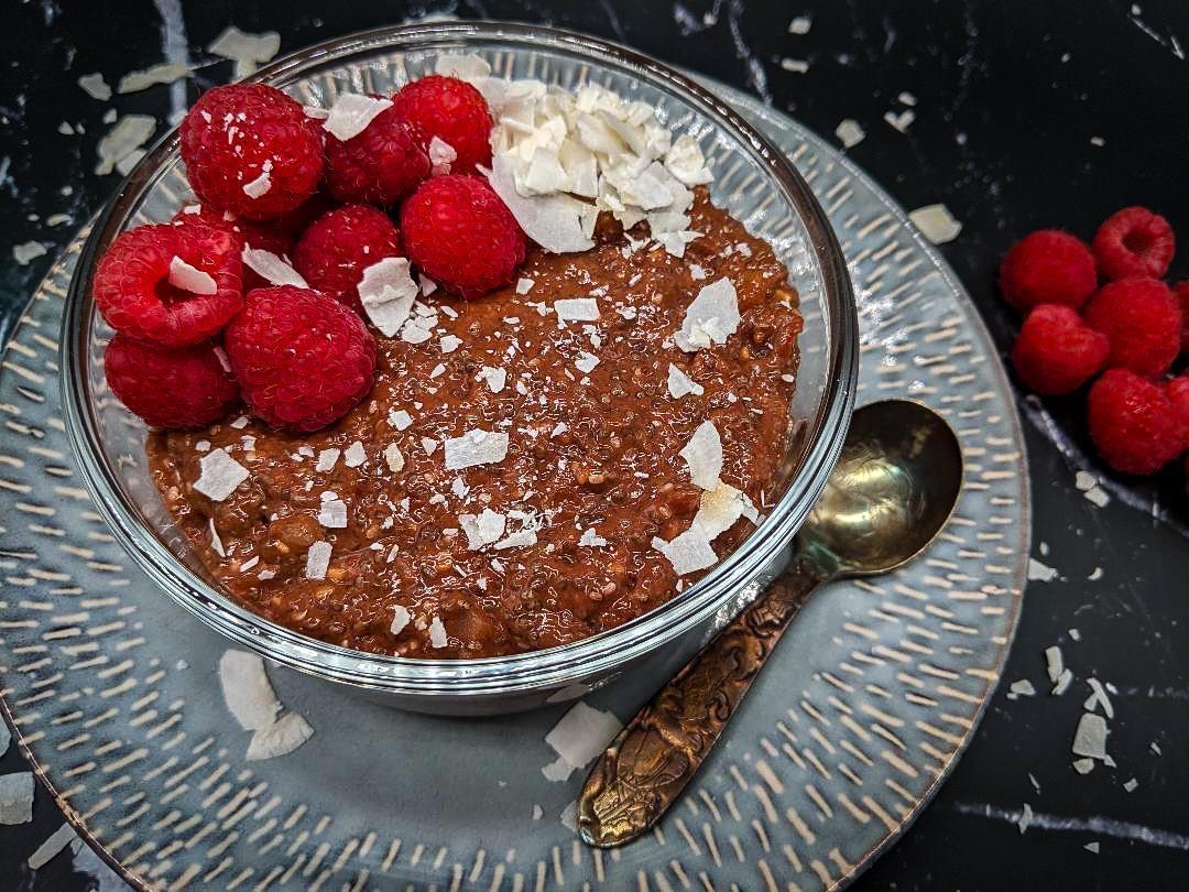 Raspberry Chia Pudding | Scrolller